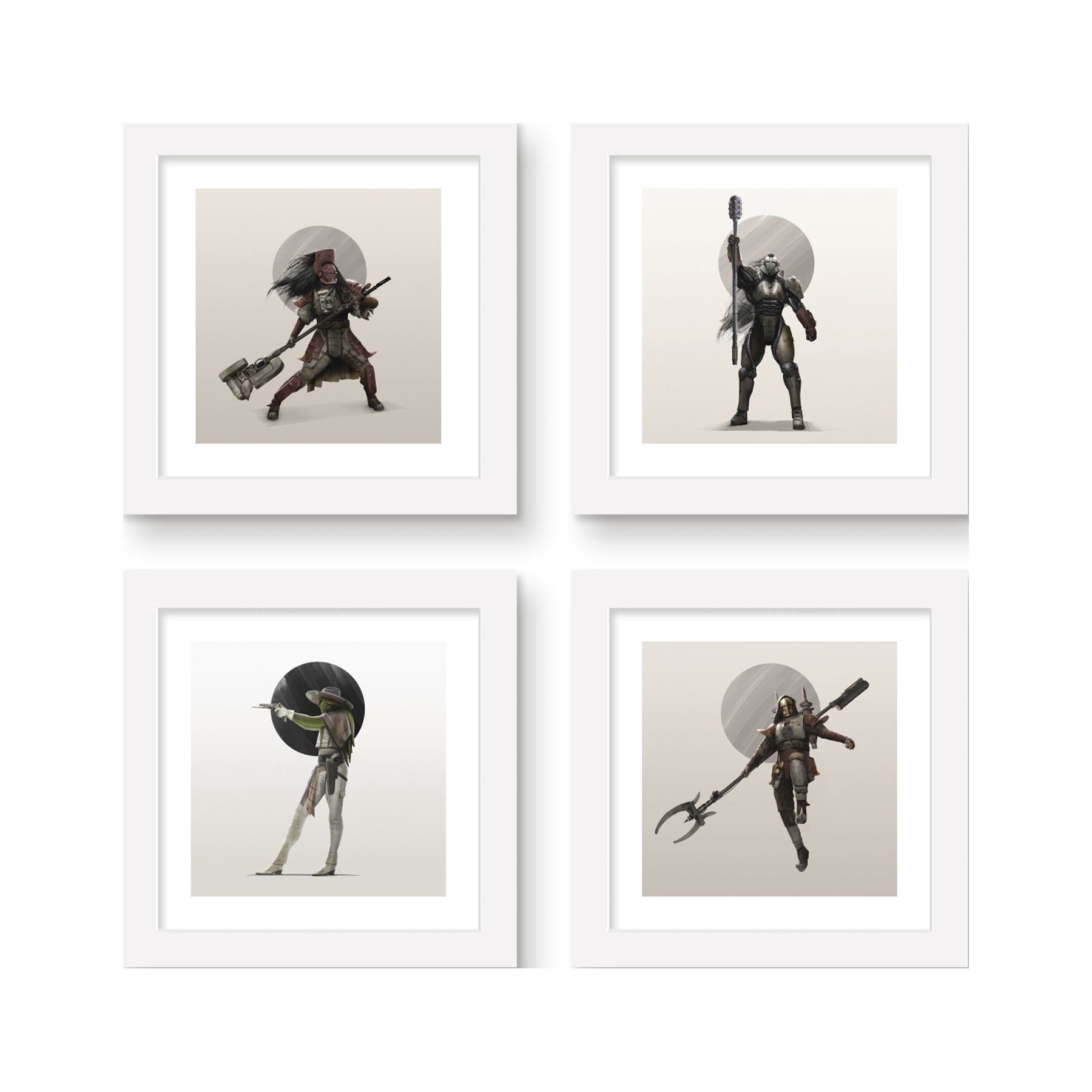 Gallery Pops Star Wars: Jedi: Survivor - Bounty Wall Art Bundle (4-Pack ...