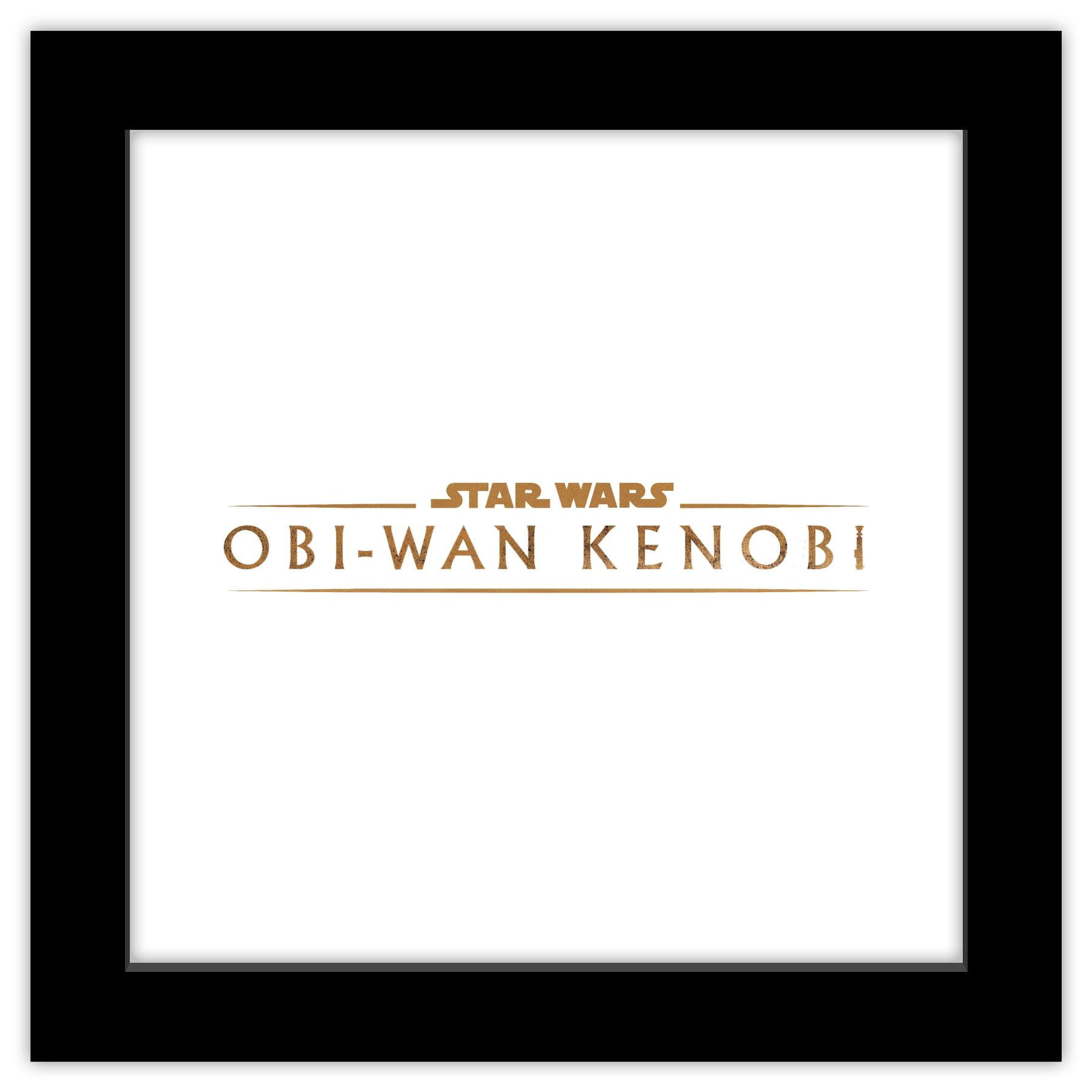 Gallery Pops Star Wars: Obi-Wan Kenobi - Logo Wall Art, Black Framed ...