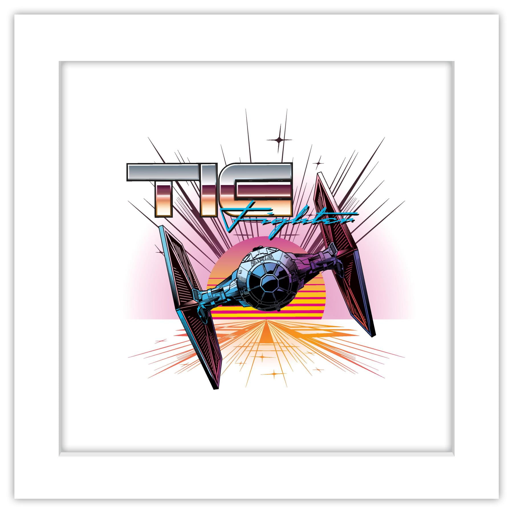 Gallery Pops Star Wars - Power The Force Tie Fighter Wall Art, White ...