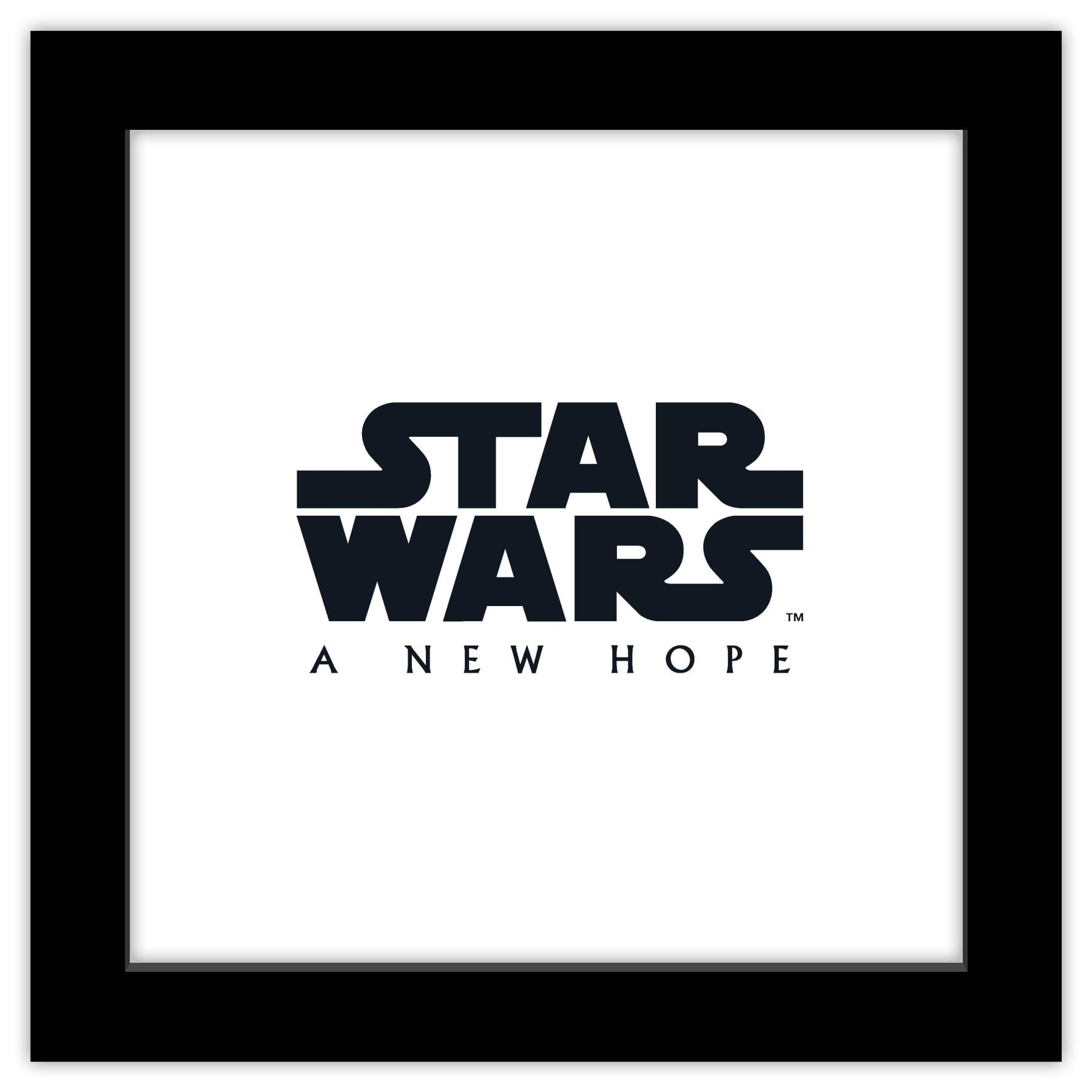 Gallery Pops Star Wars: Saga - A New Hope Logo Wall Art, Black Framed ...