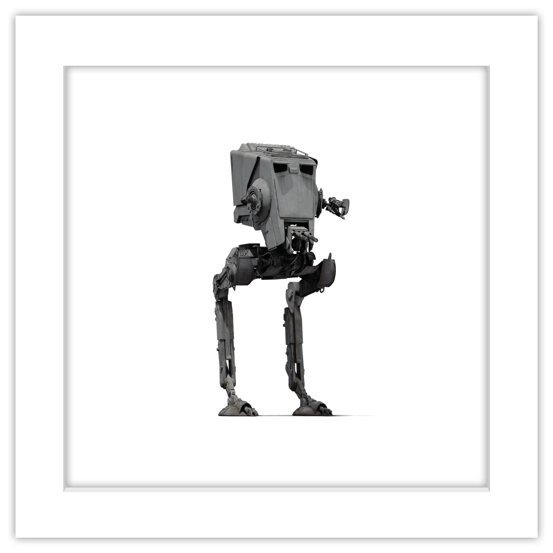 Gallery Pops Star Wars: Saga - AT-ST Walker Wall Art, White Framed ...