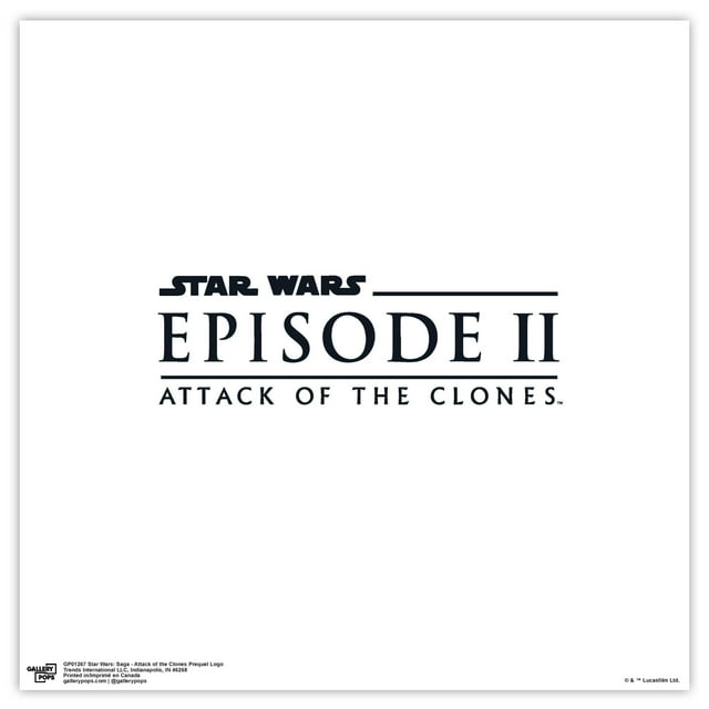 Gallery Pops Star Wars: Saga - Attack of the Clones Prequel Logo Wall ...