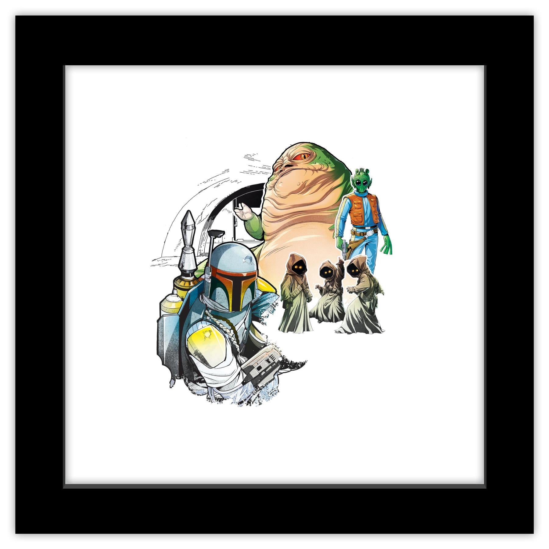 Gallery Pops Star Wars: Saga - Bounty Hunter Character Collage Wall Art ...