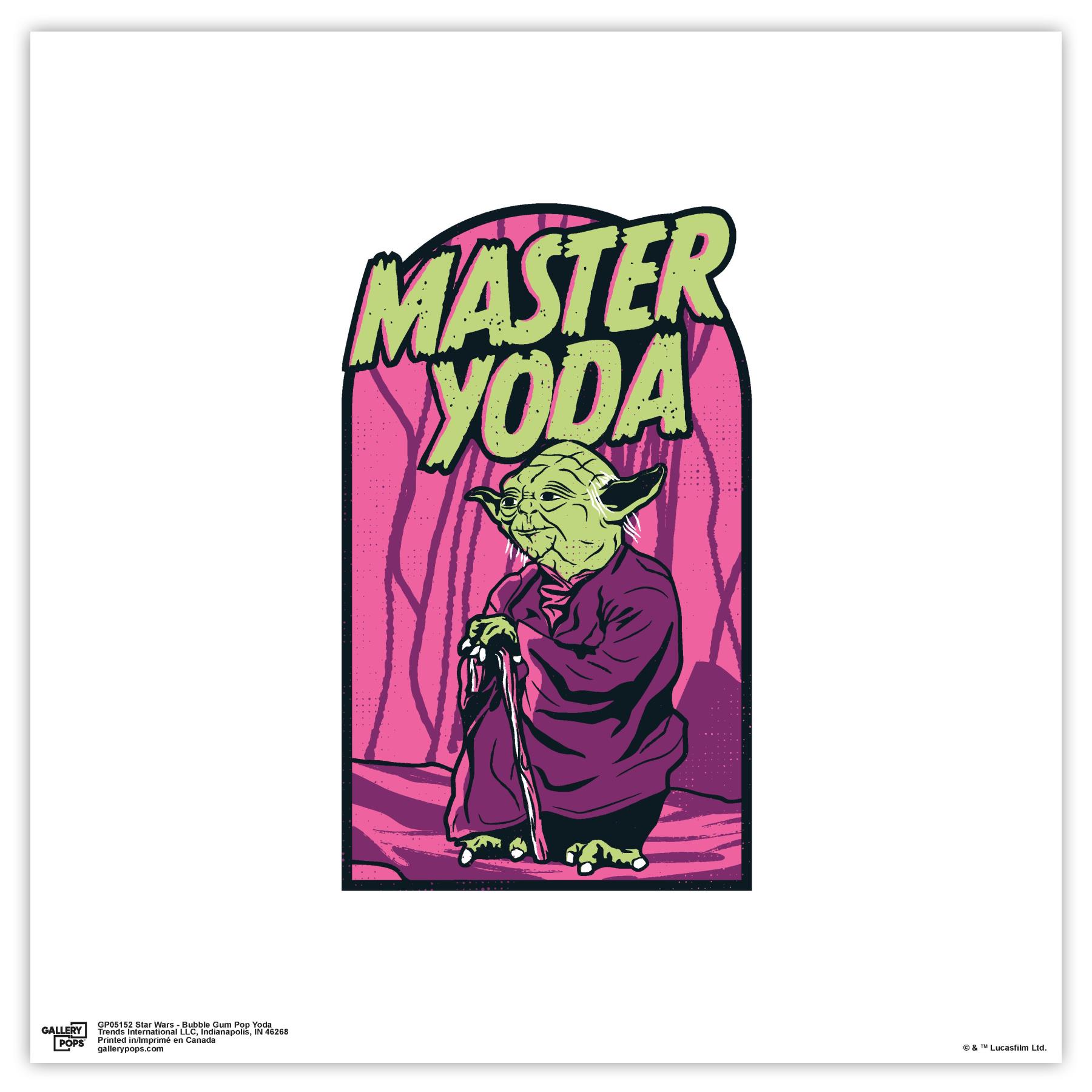 Gallery Pops Star Wars: Saga - Buble Gum Pop Yoda Wall Art, Unframed ...