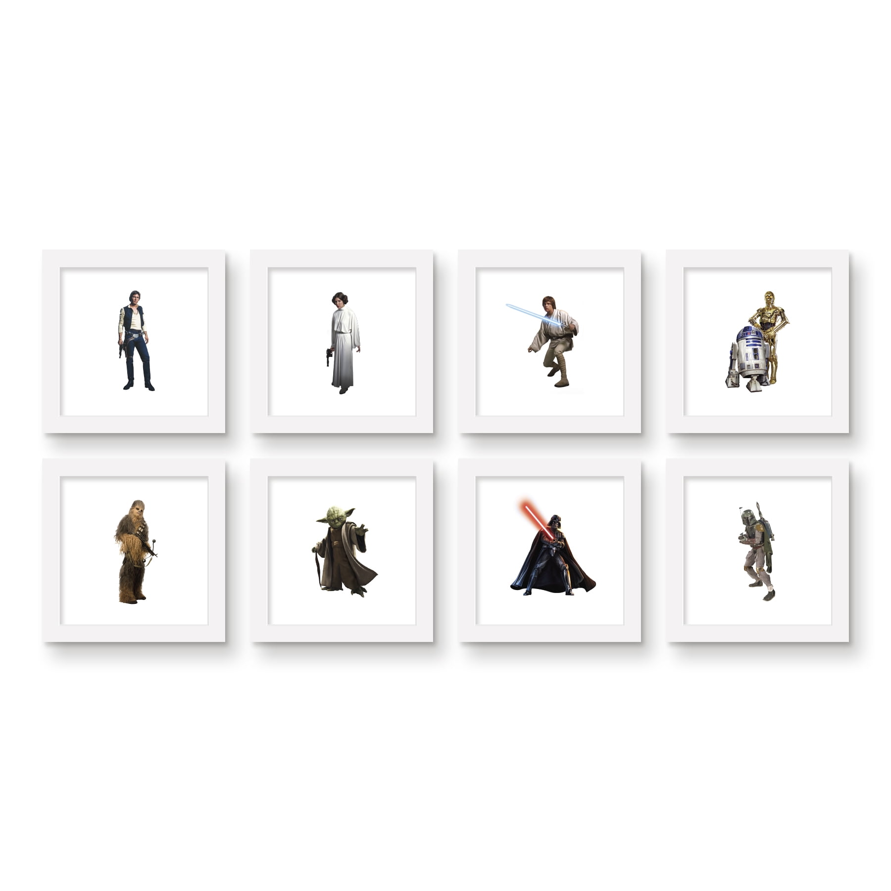 Gallery Pops Star Wars: Saga - Character Collection Wall Art Bundle (8 ...
