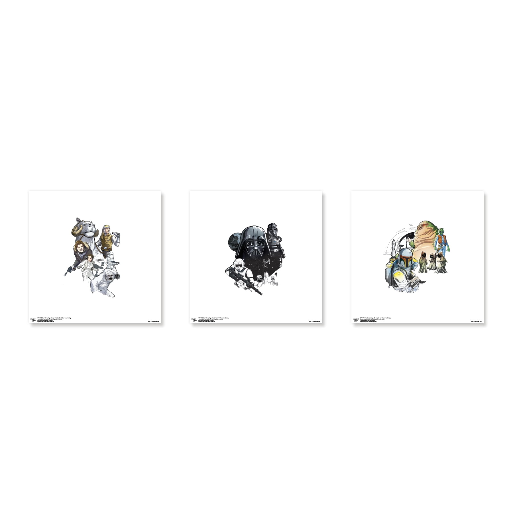 Gallery Pops Star Wars: Saga - Collage Wall Art Bundle (3-Pack ...