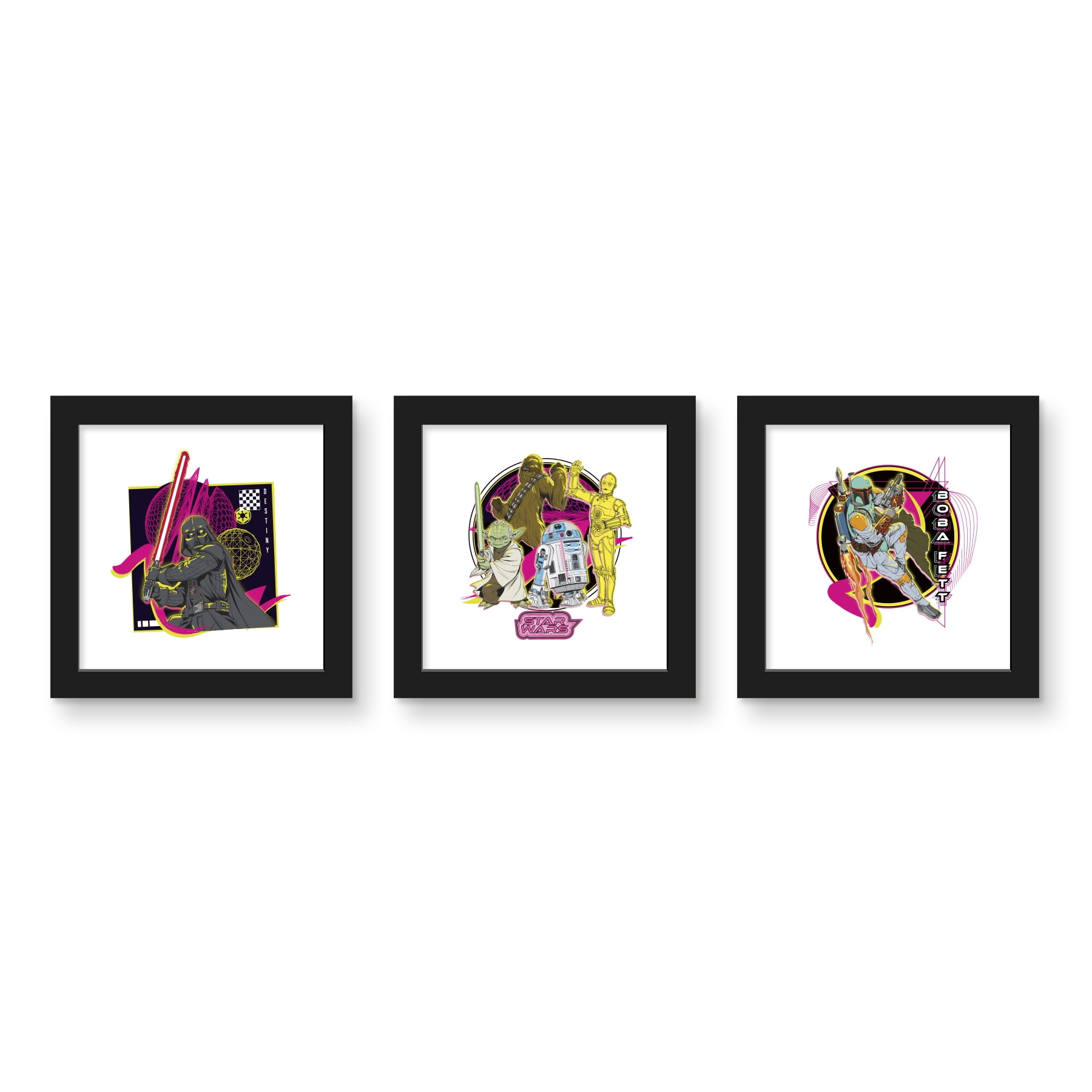Gallery Pops Star Wars: Saga - Elevation Character Wall Art Bundle (3 ...