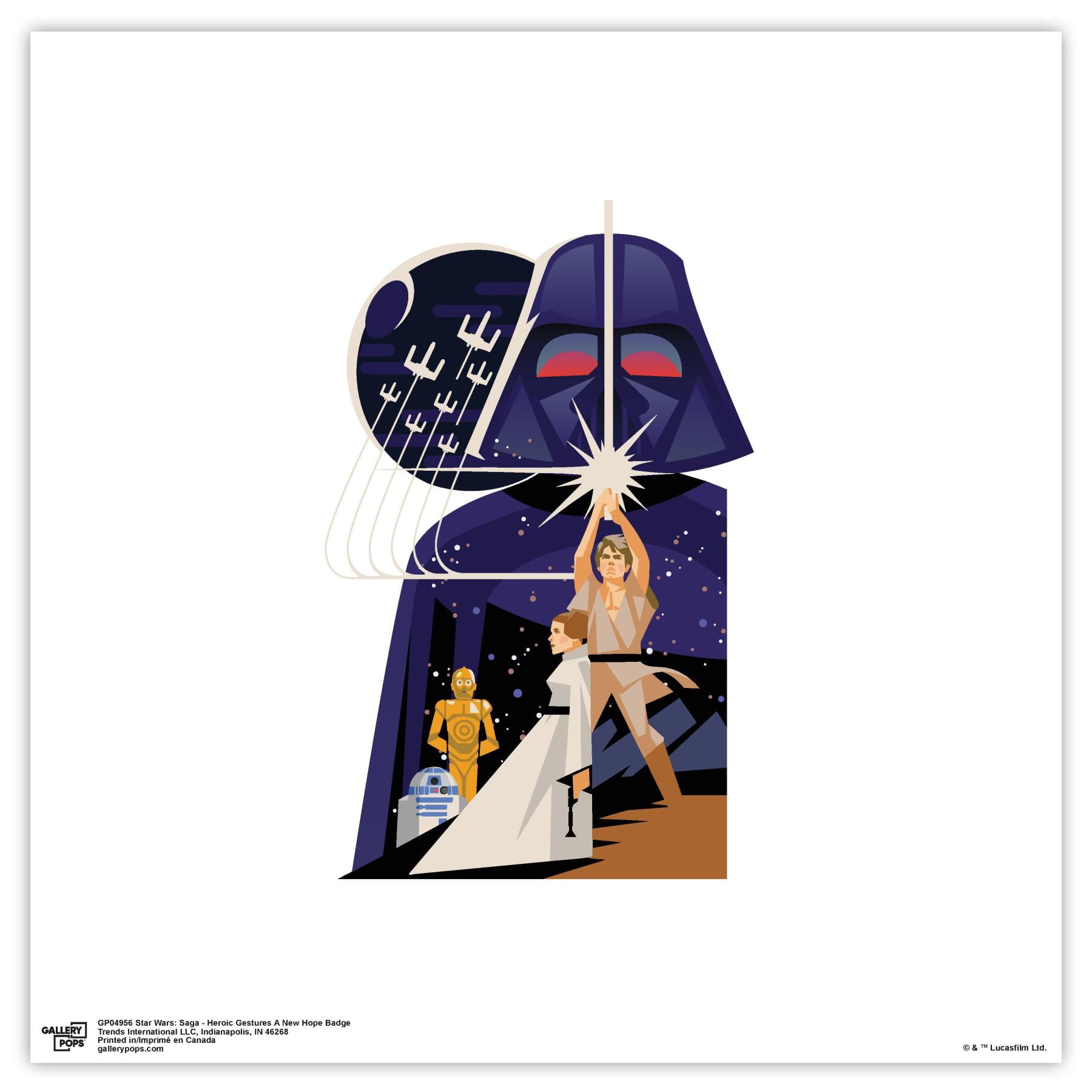 Gallery Pops® Star Wars: Saga - Heroic Gestures A New Hope Badge Wall ...