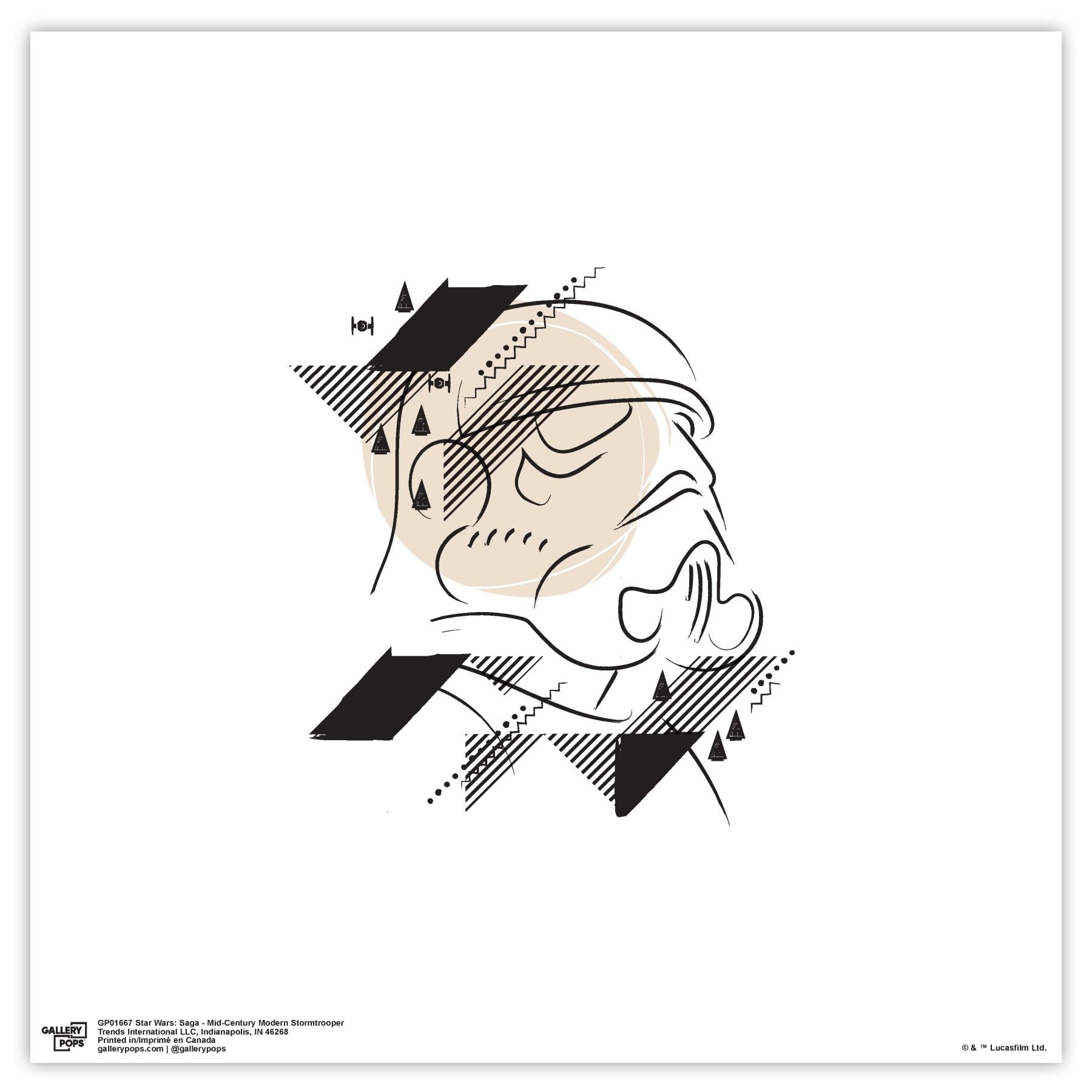 Gallery Pops Star Wars: Saga - Mid-Century Modern Stormtrooper Wall Art ...