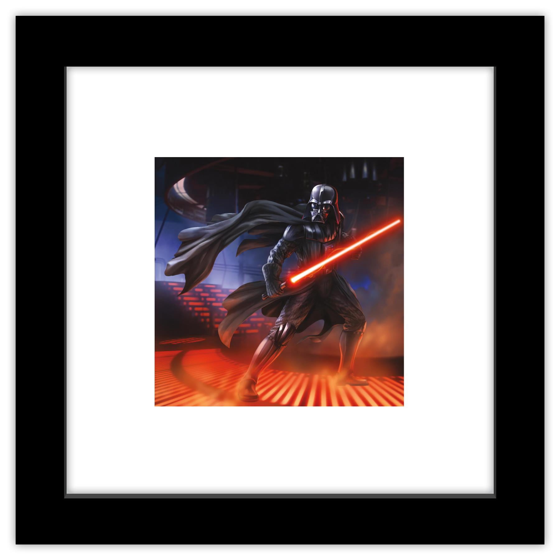 Gallery Pops Star Wars: Saga - Moments Edge Darth Vader Wall Art, Black ...