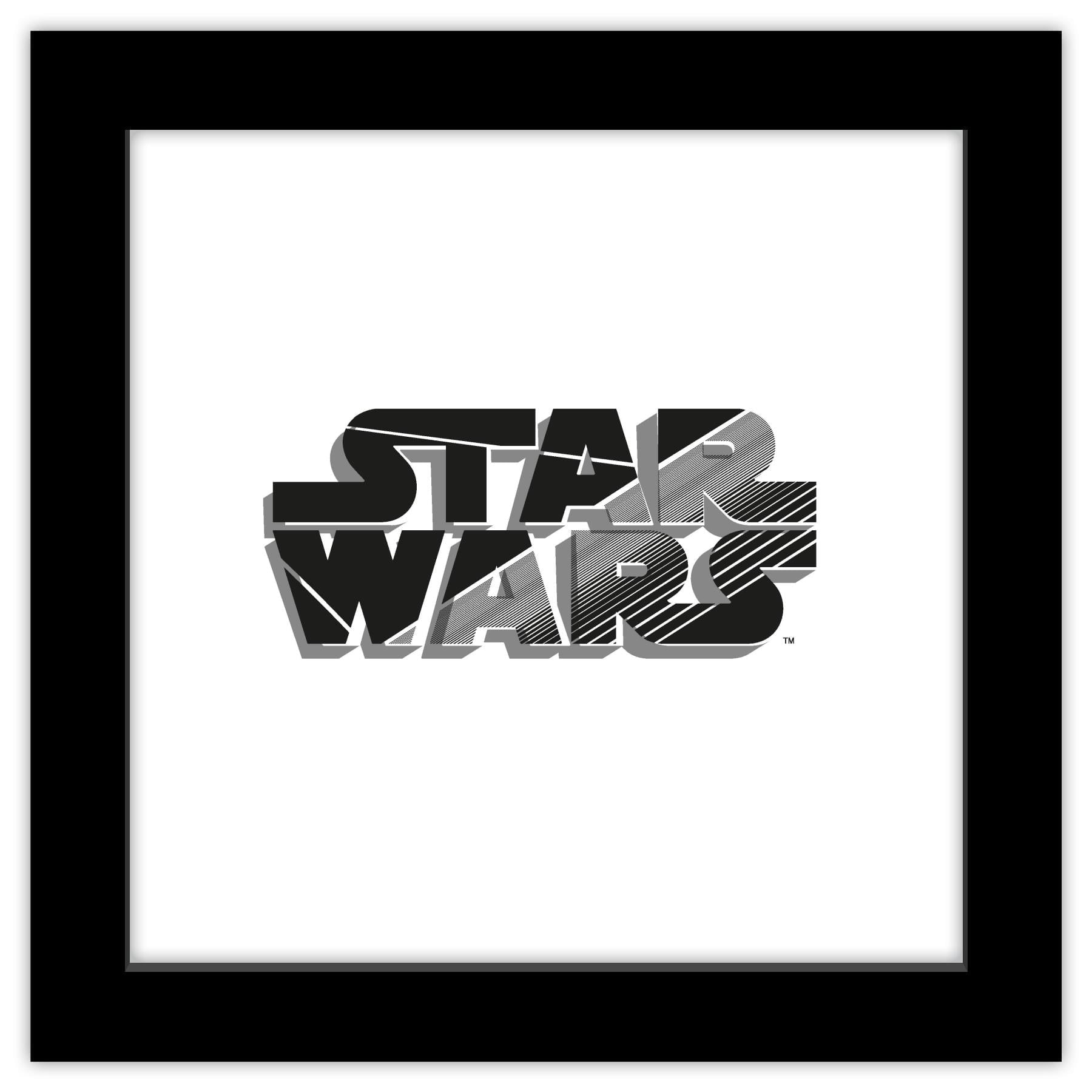 Gallery Pops Star Wars: Saga - Star Wars Geometric Logo Wall Art, Black ...
