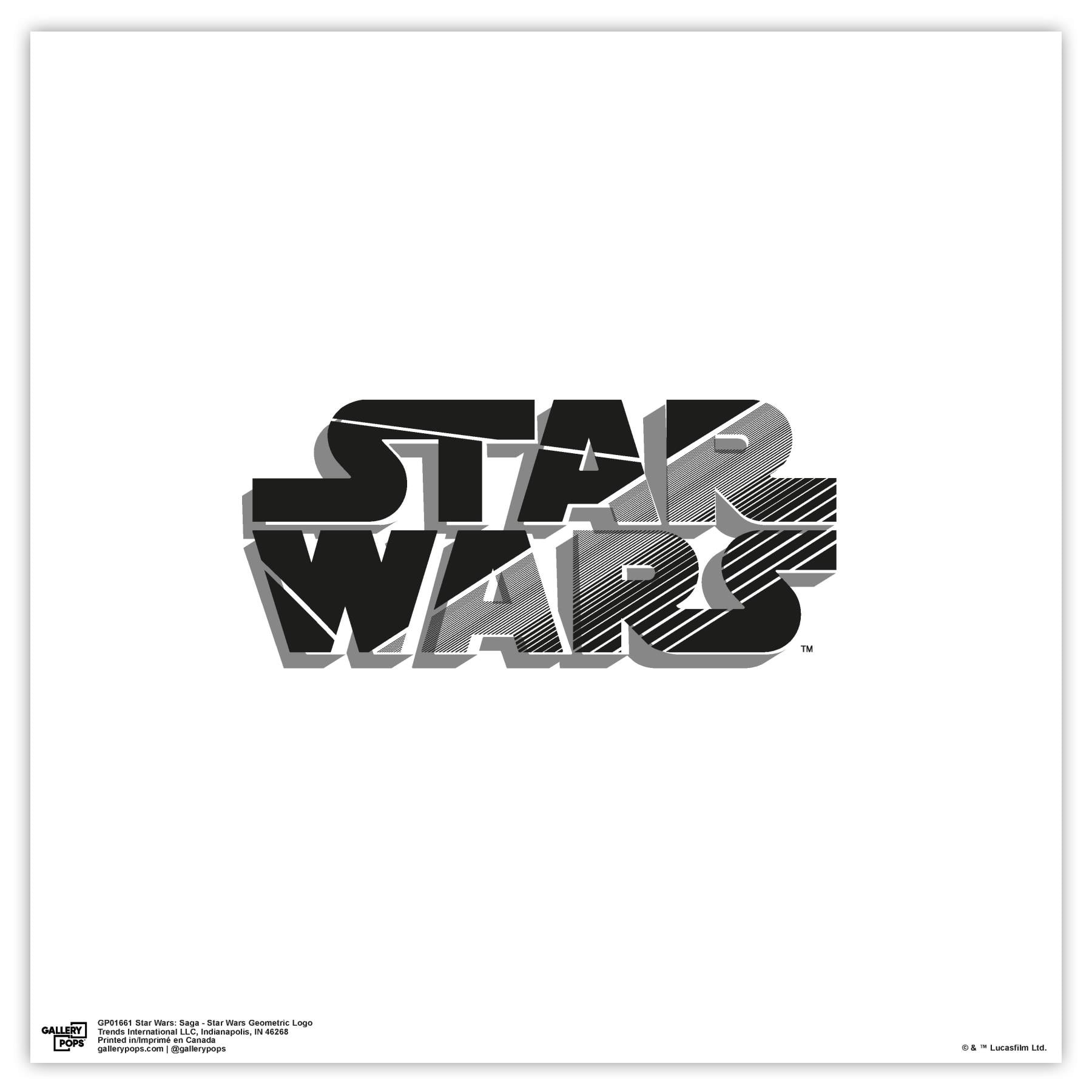 Gallery Pops Star Wars: Saga - Star Wars Geometric Logo Wall Art ...