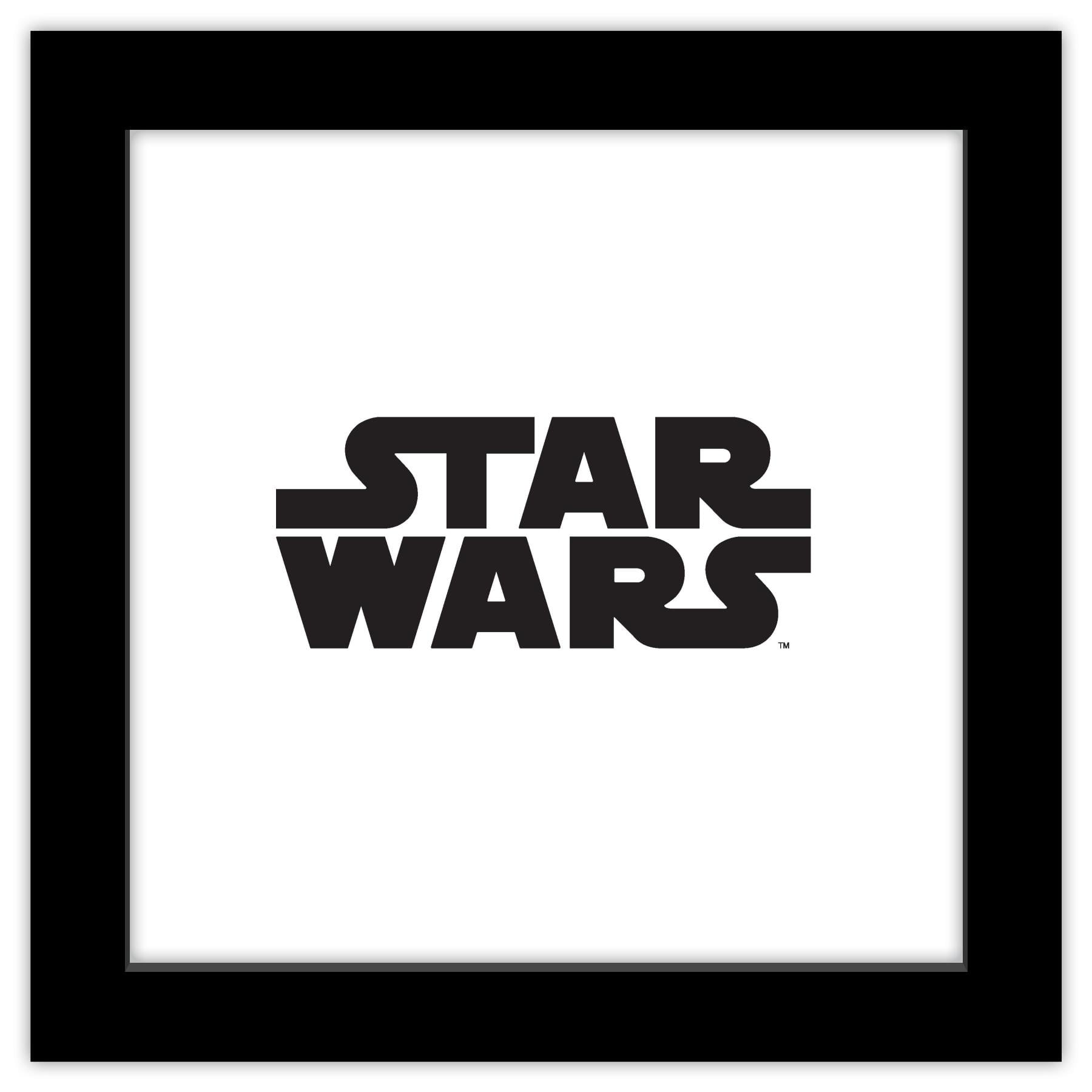 Gallery Pops Star Wars: Saga - Star Wars Logo Wall Art, Black Framed ...