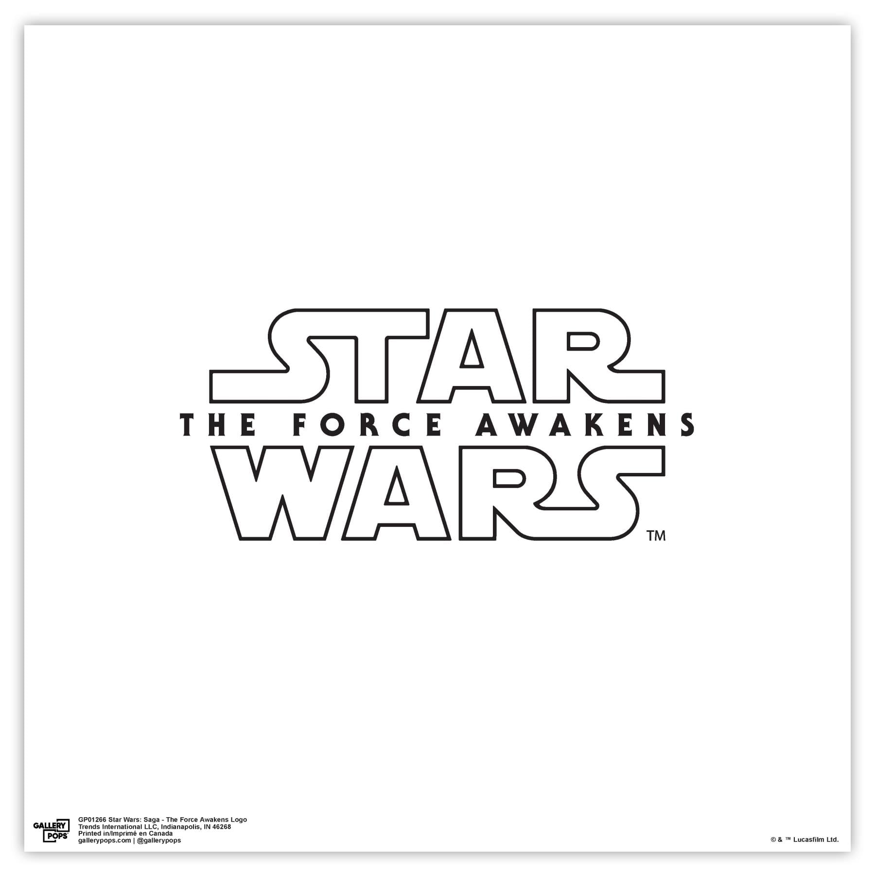 Gallery Pops Star Wars: Saga - The Force Awakens Logo Wall Art ...