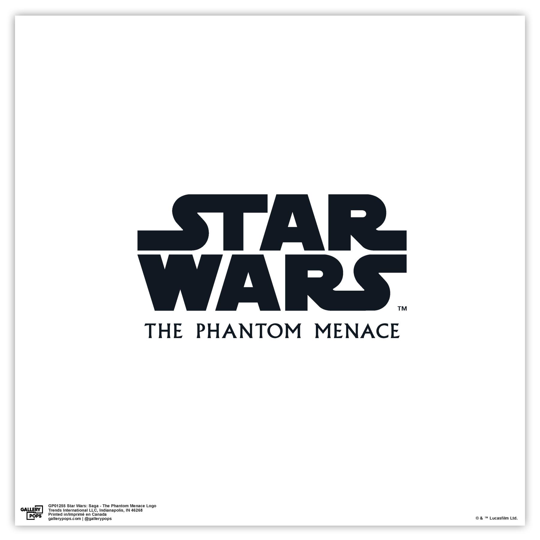 Gallery Pops Star Wars: Saga - The Phantom Menace Logo Art, Unframed ...