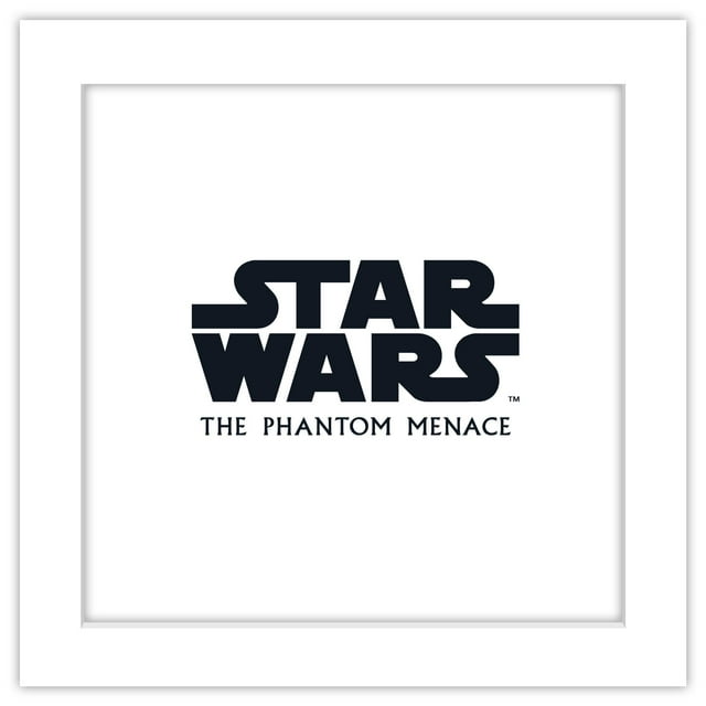 Gallery Pops Star Wars: Saga - The Phantom Menace Logo Wall Art, White ...