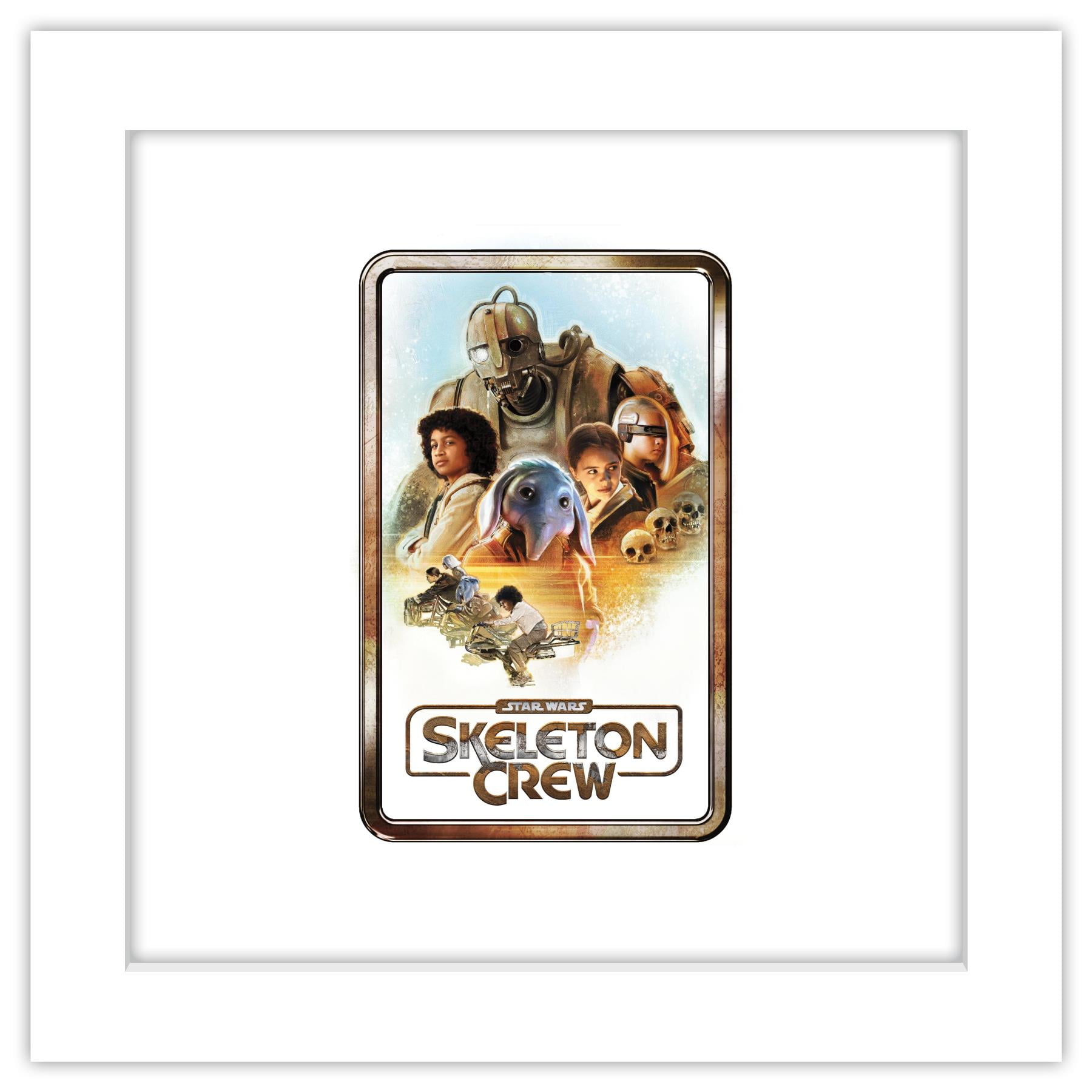 Gallery Pops Star Wars: Skeleton Crew - Logo Badge Wall Art, White ...