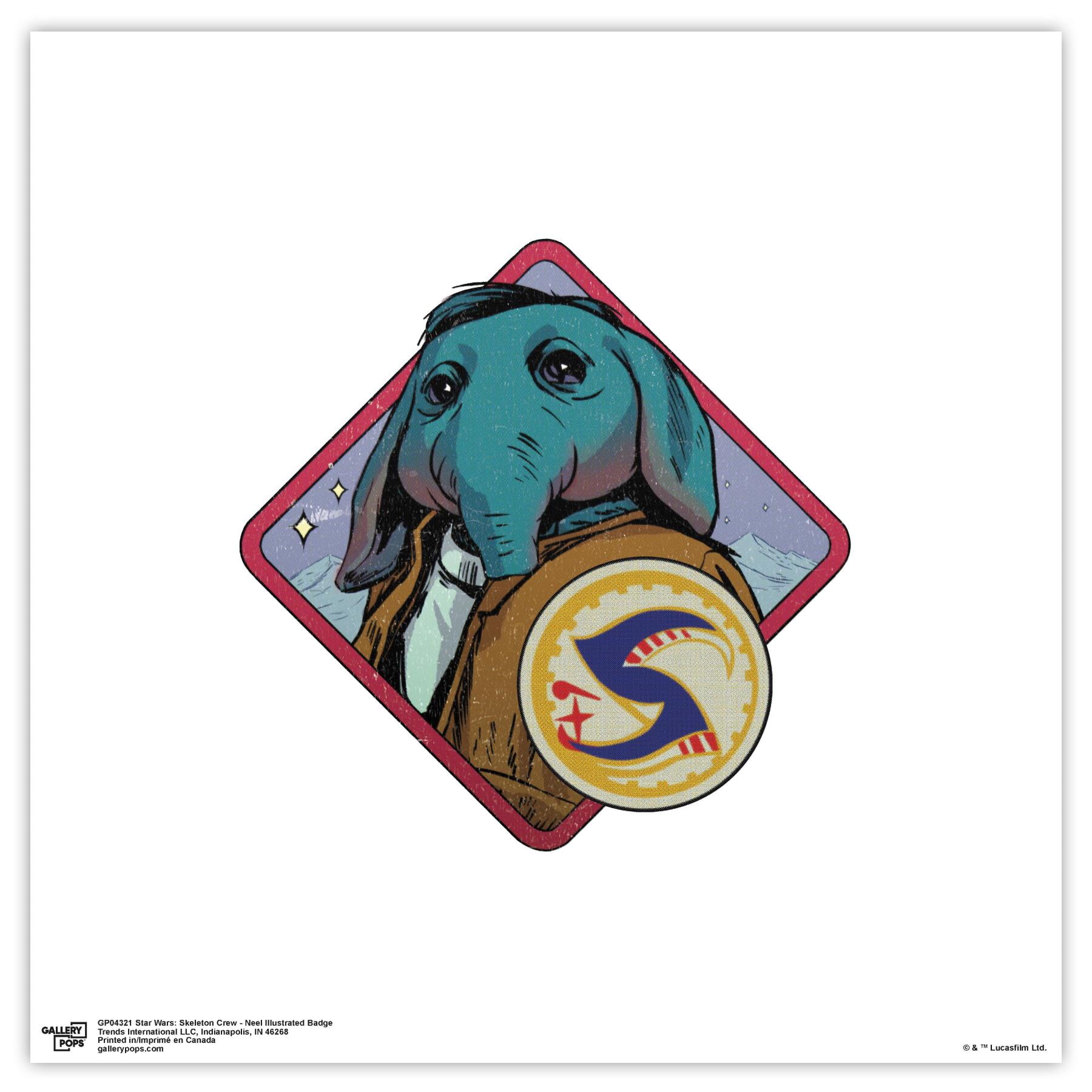 Gallery Pops Star Wars: Skeleton Crew - Neel Illustrated Badge Wall Art ...