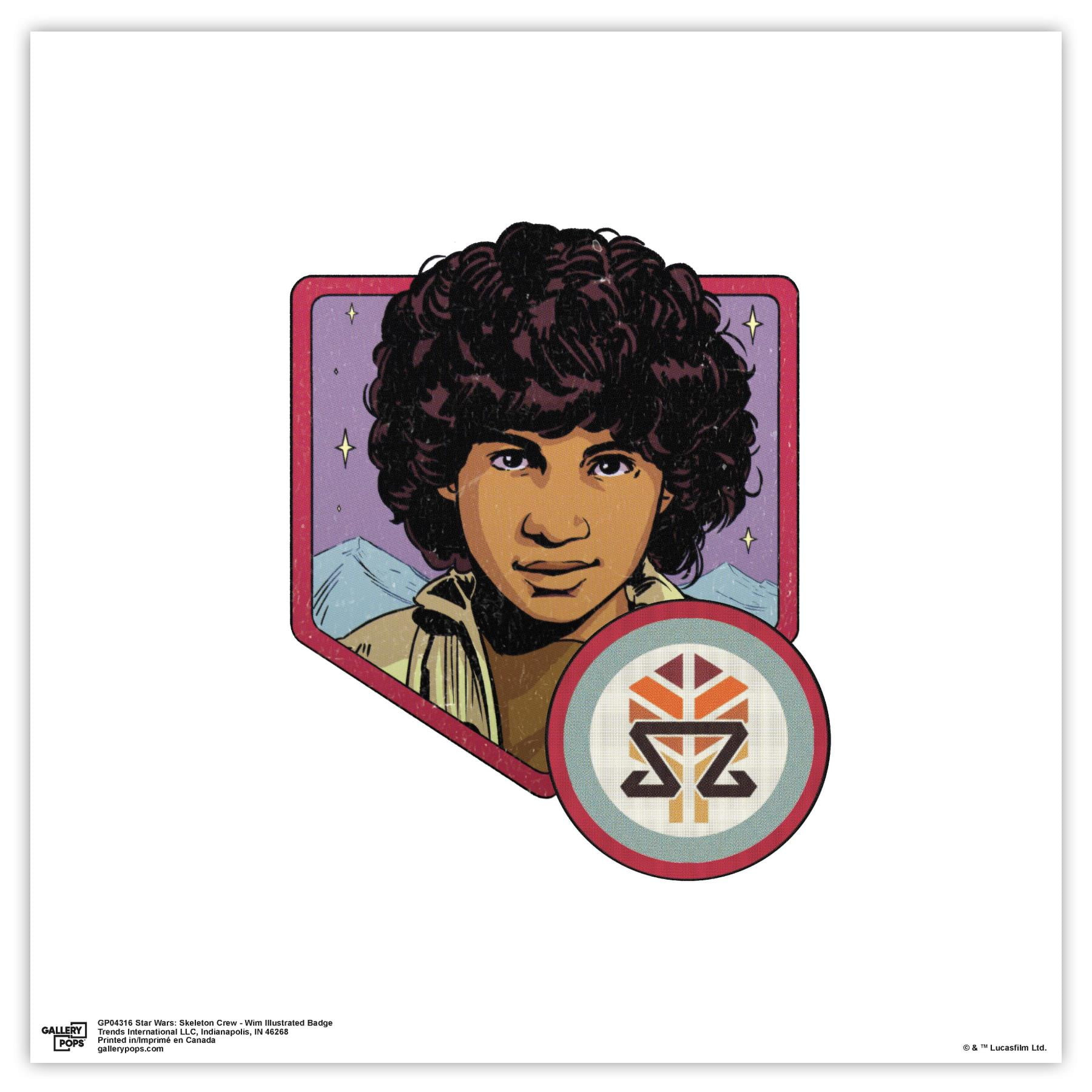 Gallery Pops Star Wars: Skeleton Crew - Wim Illustrated Badge Wall Art ...