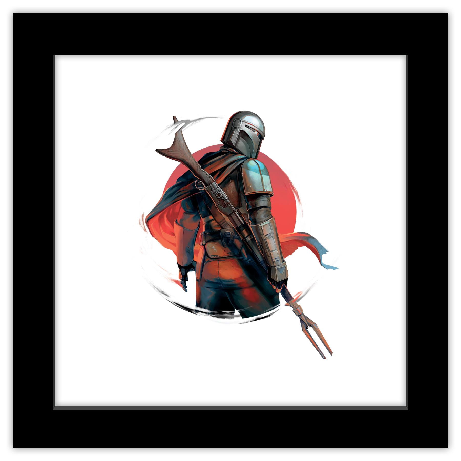 Gallery Pops Star Wars: The Mandalorian - Din Djarin - Red Sun Wall Art ...