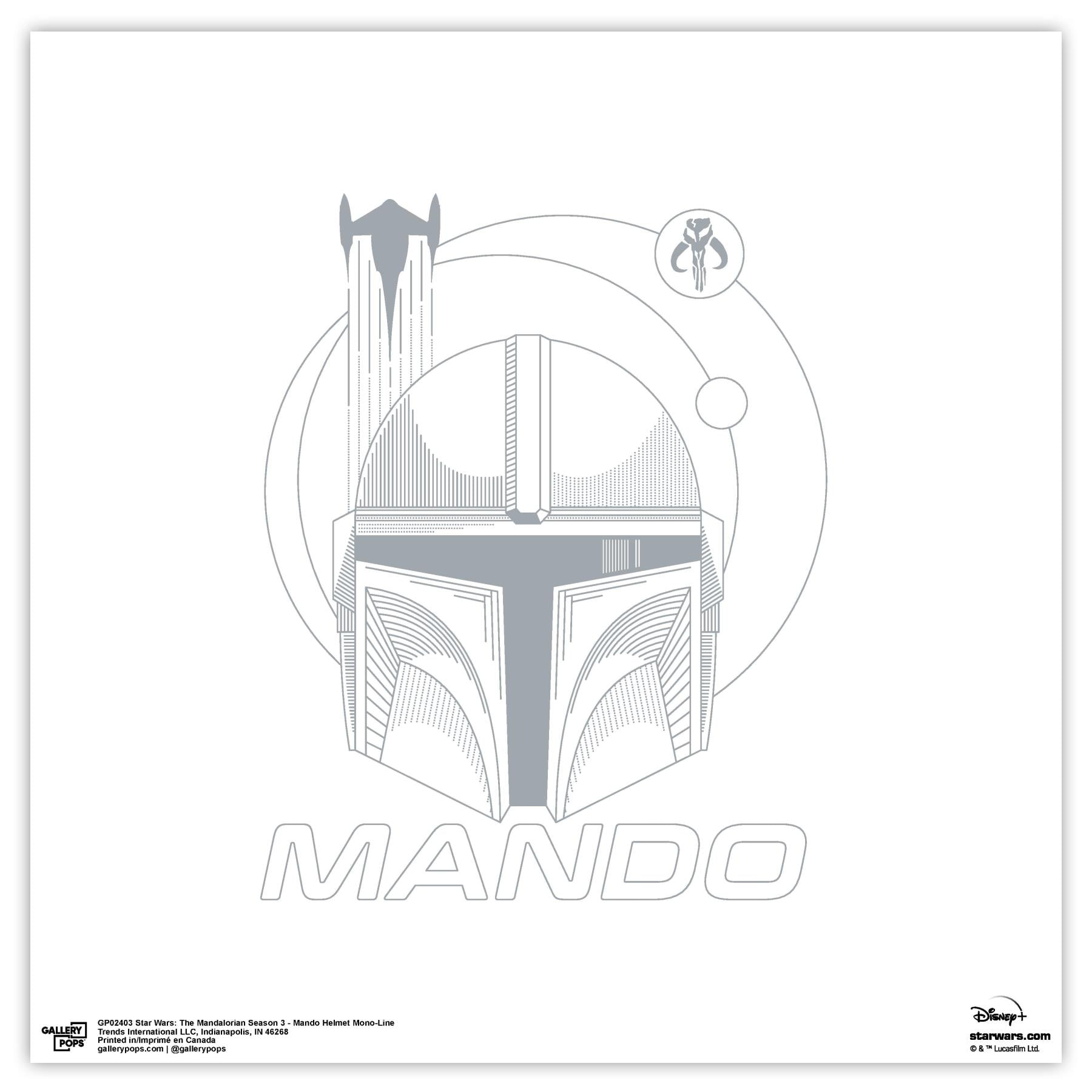 Gallery Pops Star Wars: The Mandalorian Season 3 - Mando Helmet Mono ...