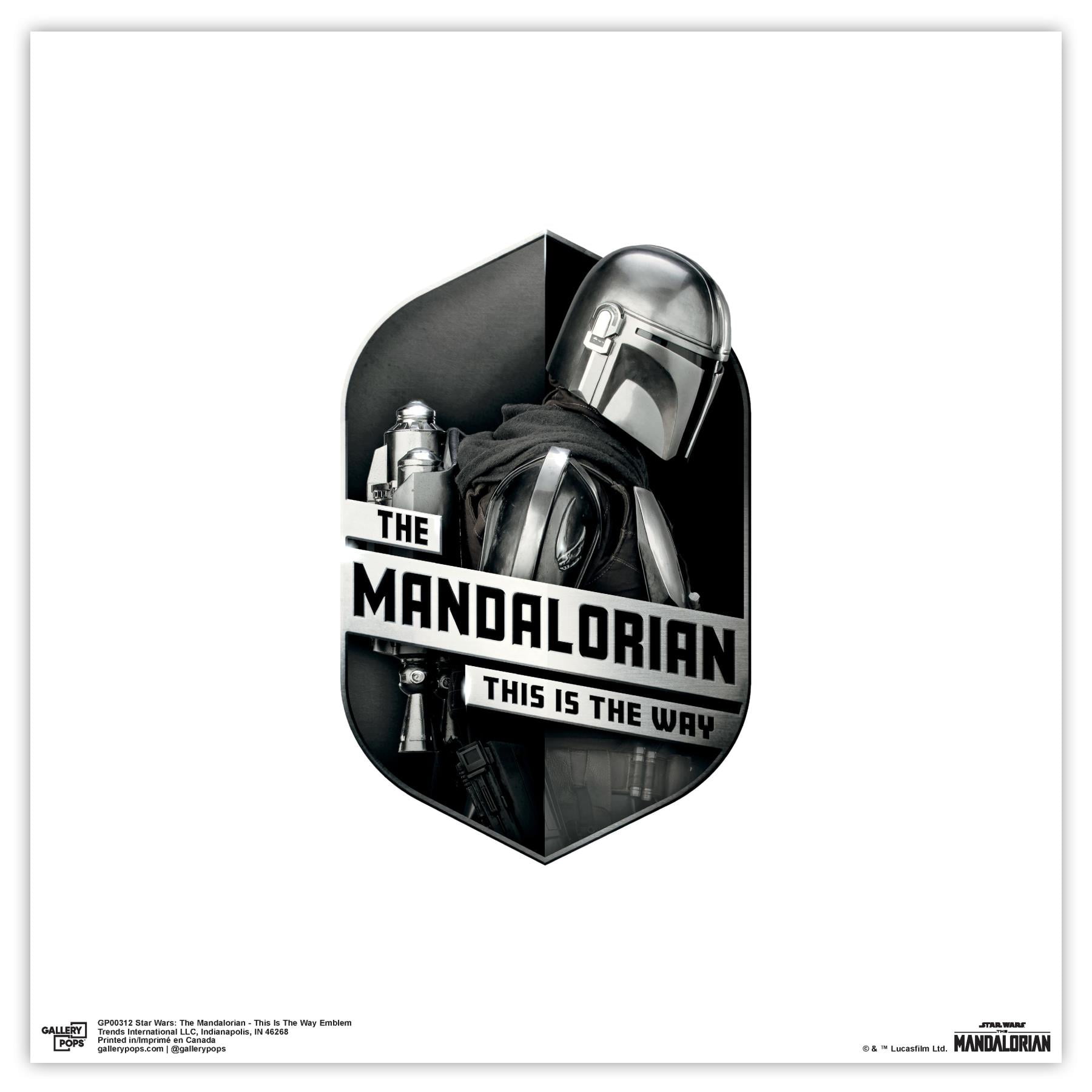 Gallery Pops Star Wars: The Mandalorian - This is the Way Emblem Wall ...