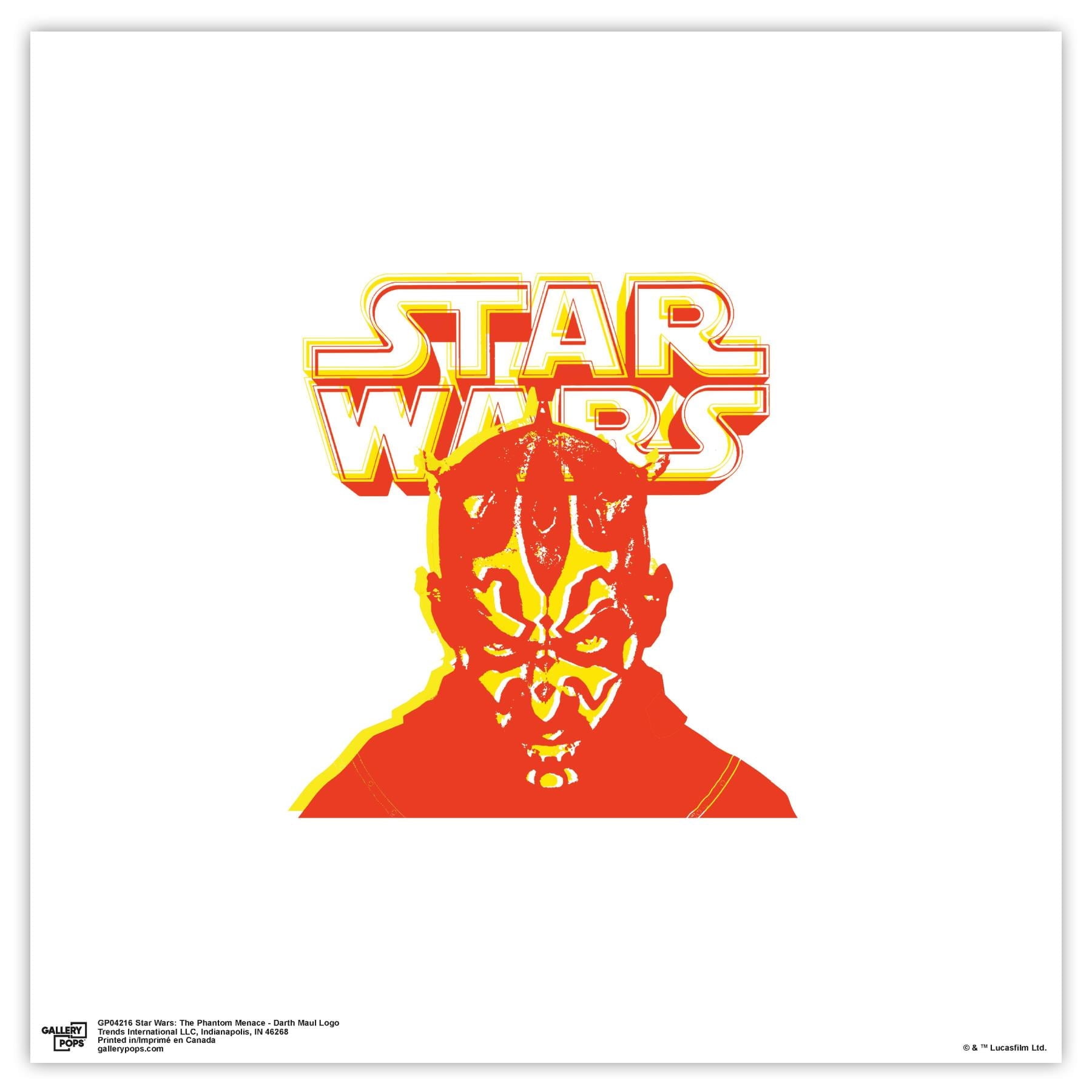Gallery Pops Star Wars: The Phantom Menace - Darth Maul Logo Wall Art ...