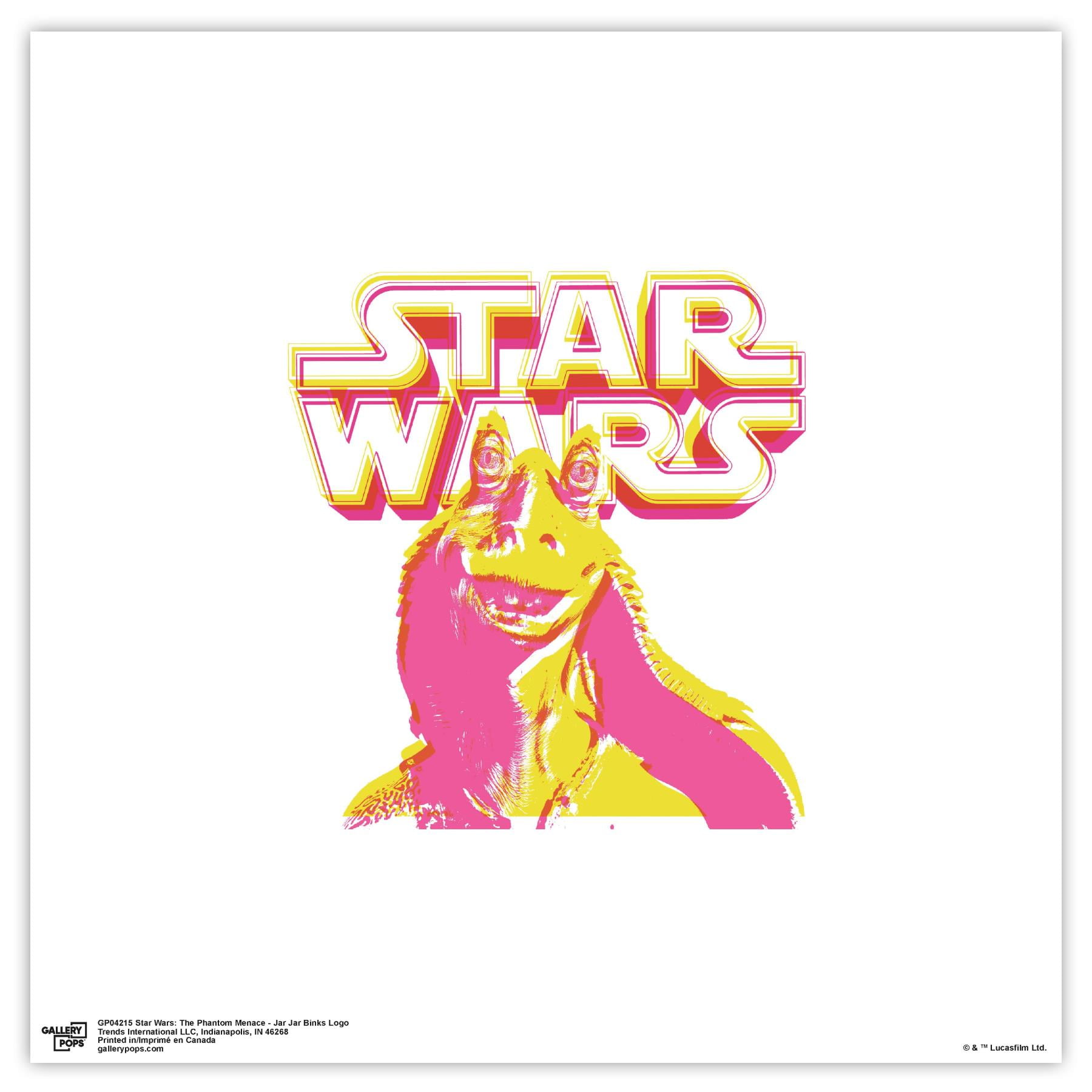 Gallery Pops Star Wars: The Phantom Menace - Jar Jar Binks Logo Wall ...