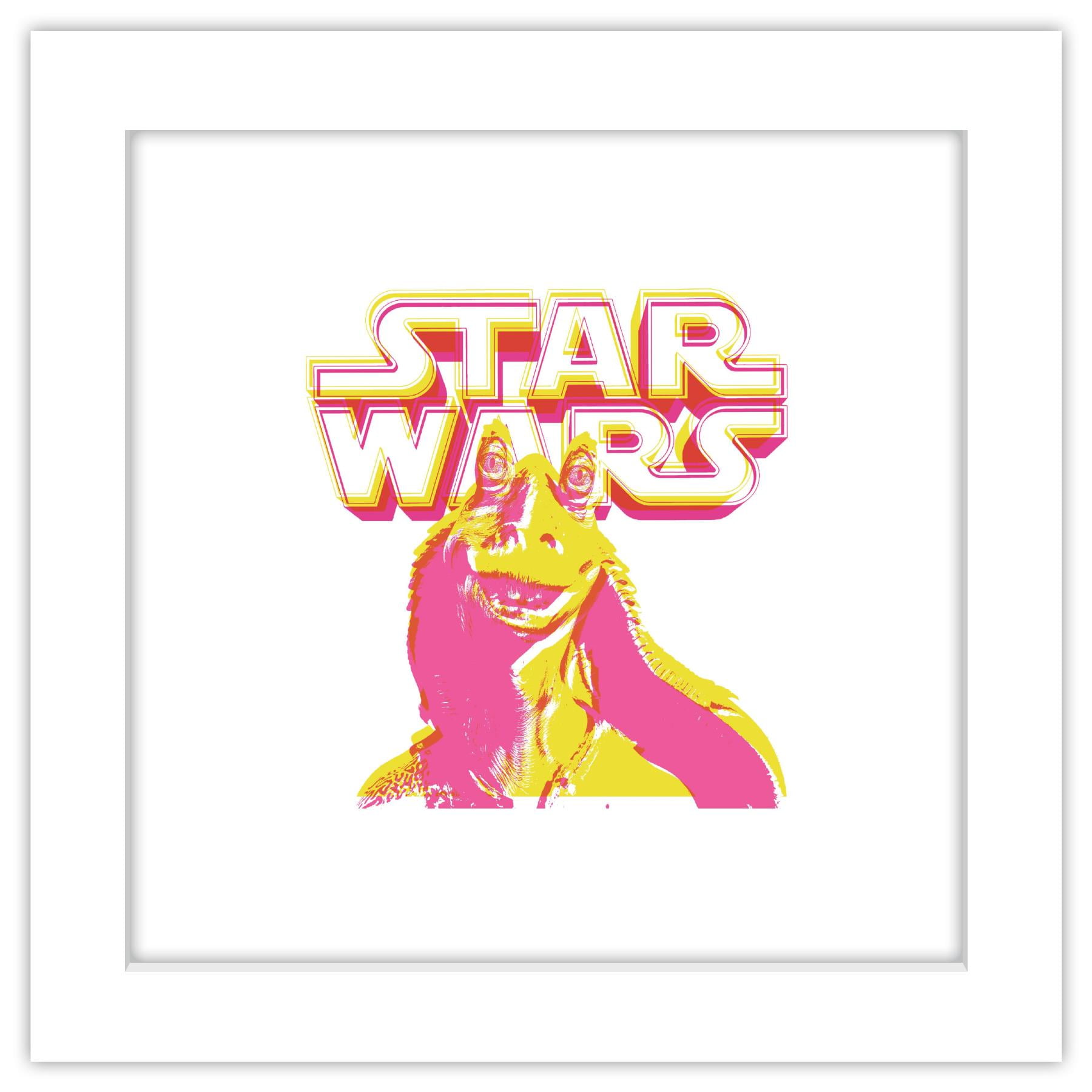 Gallery Pops Star Wars: The Phantom Menace - Jar Jar Binks Logo Wall ...