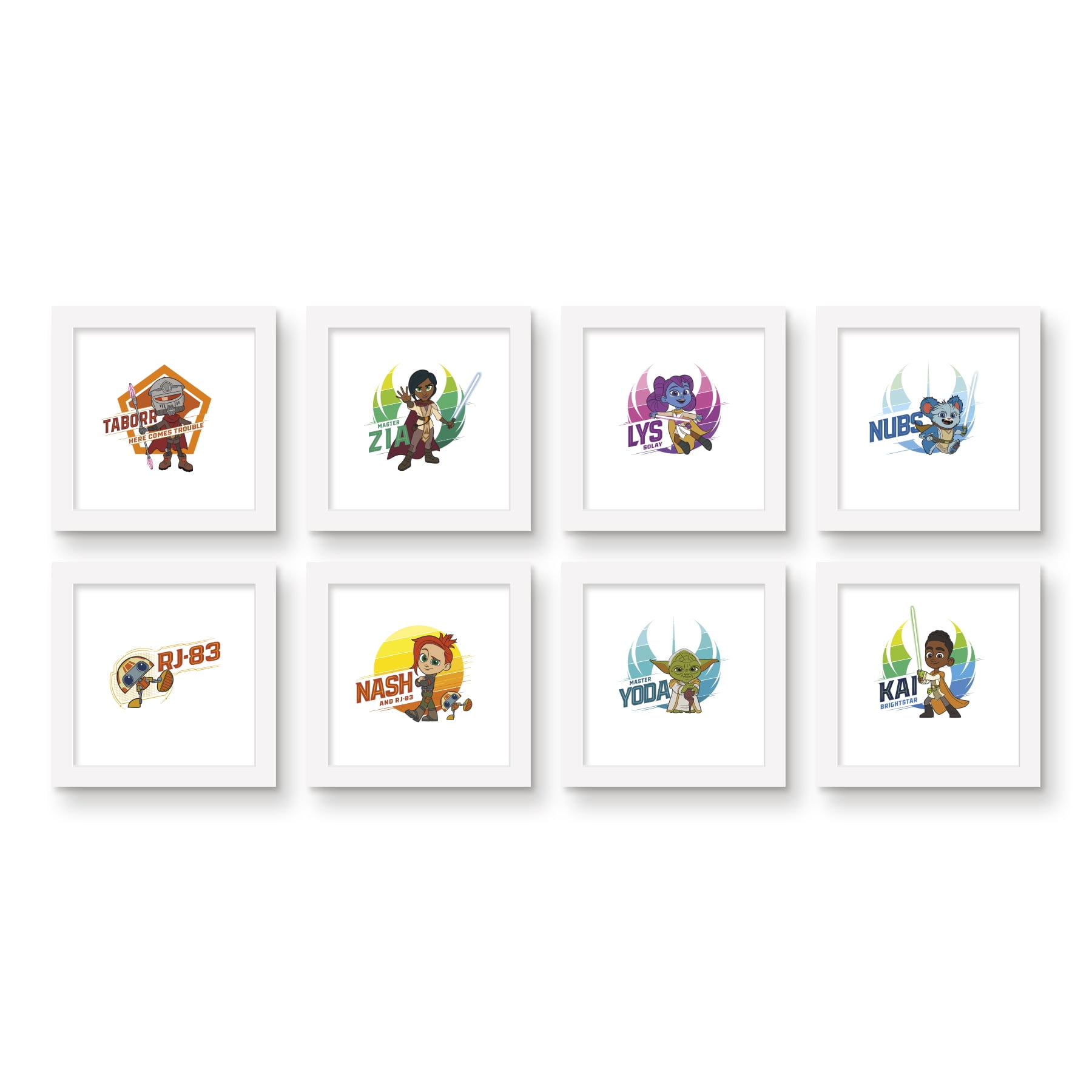 Gallery Pops Star Wars: Young Jedi Adventures - Badge Wall Art Bundle ...