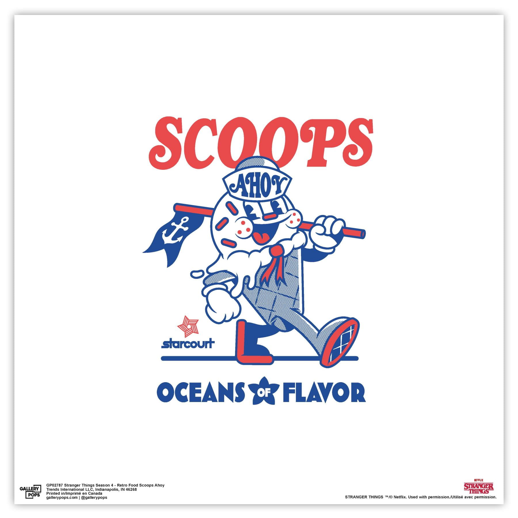 Gallery Pops Stranger Things 4 - Retro Food Scoops Ahoy Wall Art ...