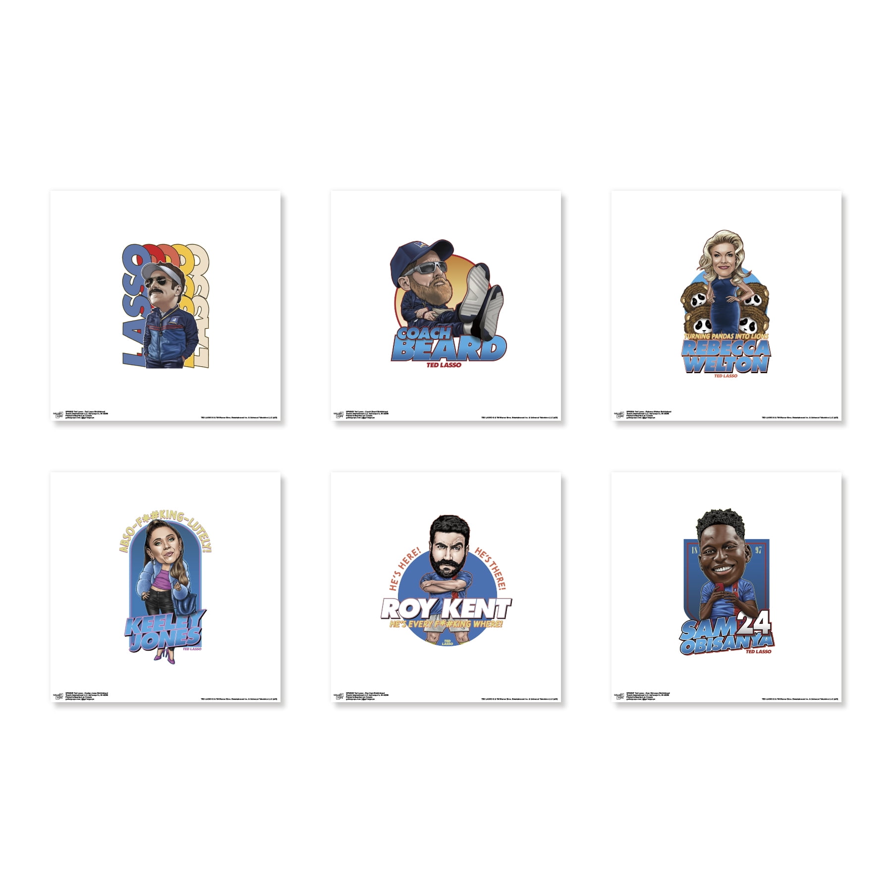 Gallery Pops Ted Lasso - Bobbleheads Wall Art Bundle (6-Pack) - Walmart.com