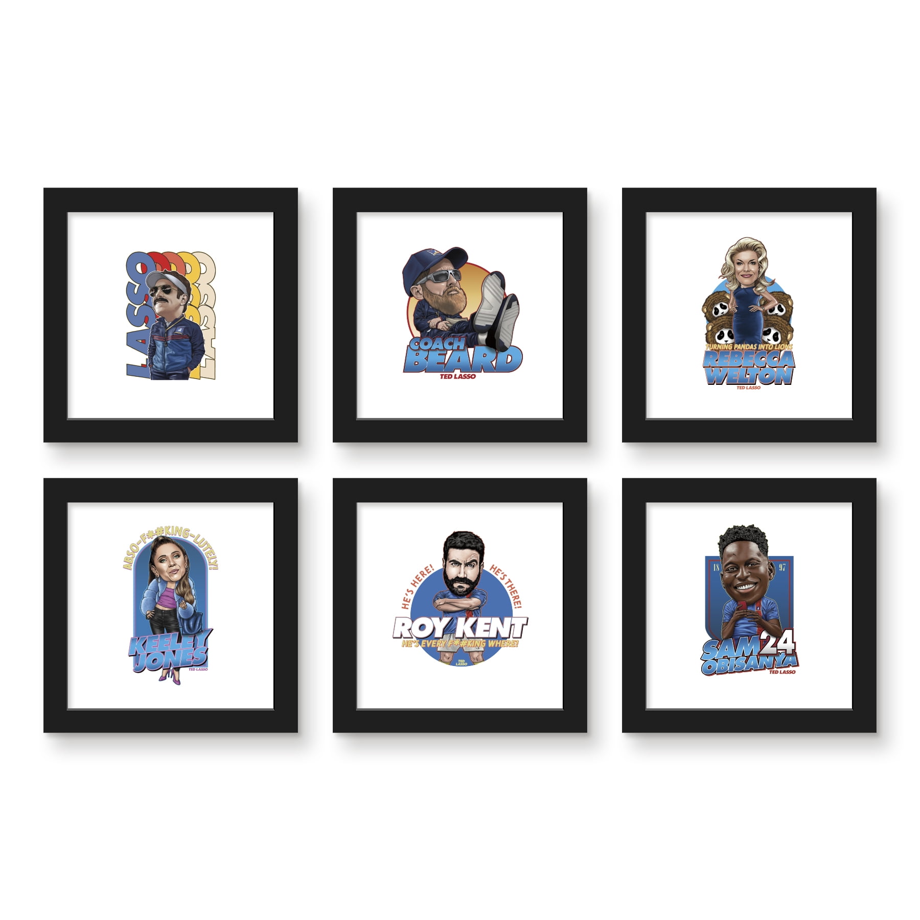 Gallery Pops Ted Lasso - Bobbleheads Wall Art Bundle (6-Pack) - Walmart.com