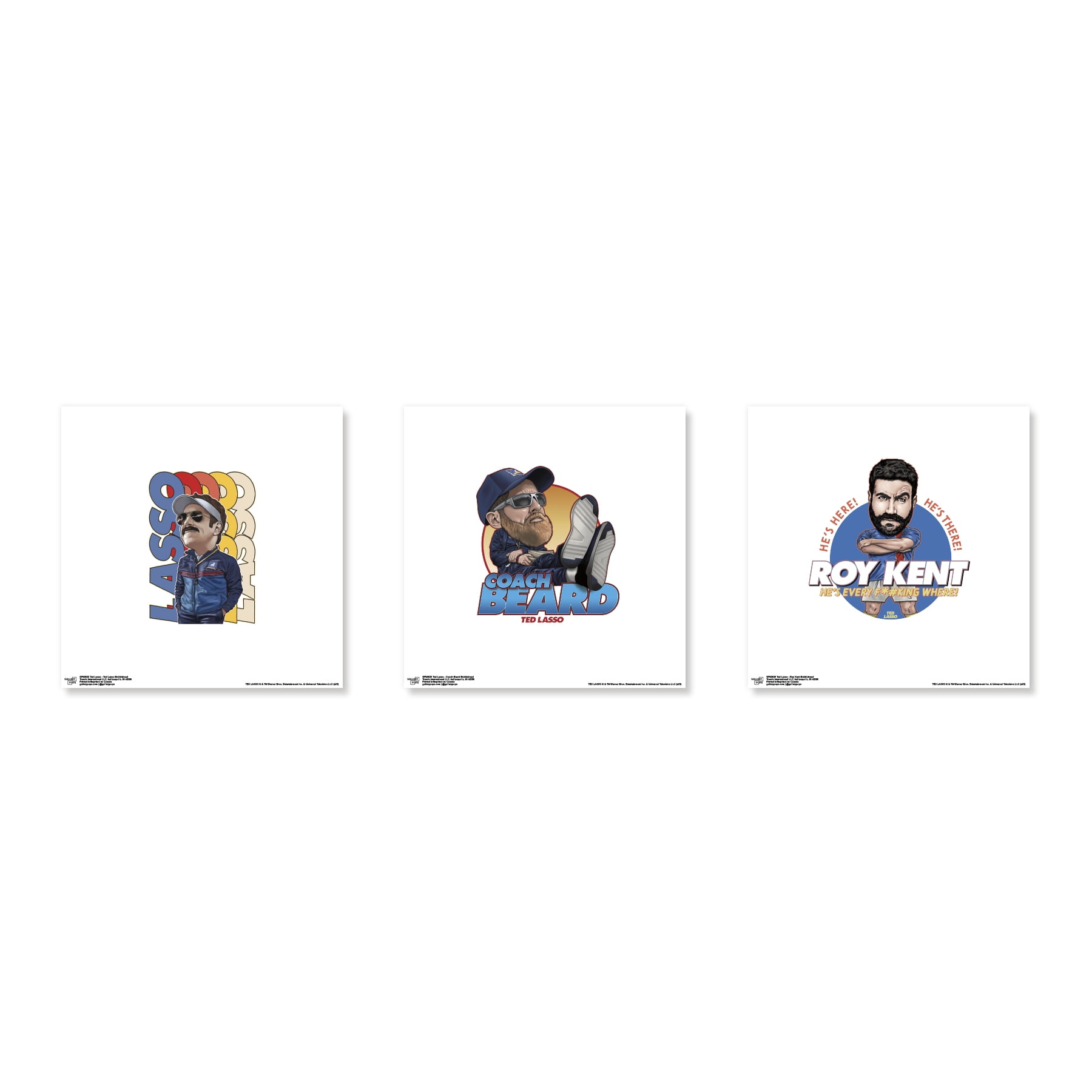 Gallery Pops Ted Lasso - Coaches Bobbleheads Wall Art Bundle (3-Pack ...