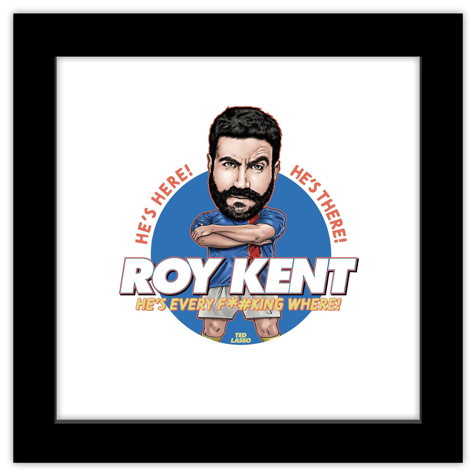 Gallery Pops Ted Lasso - Roy Kent Bobblehead Wall Art, Black Framed ...