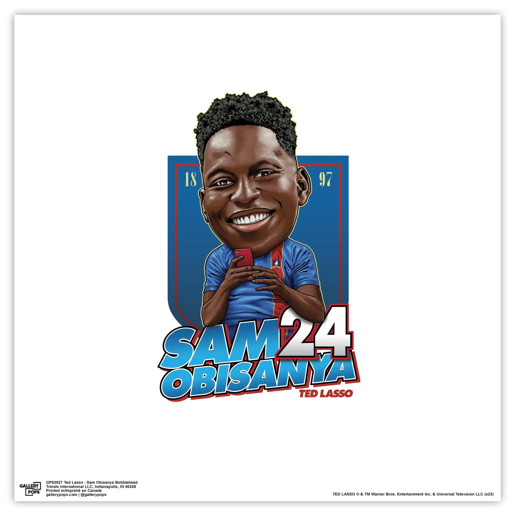 Gallery Pops Ted Lasso - Sam Obisanya Bobblehead Wall Art, Unframed ...