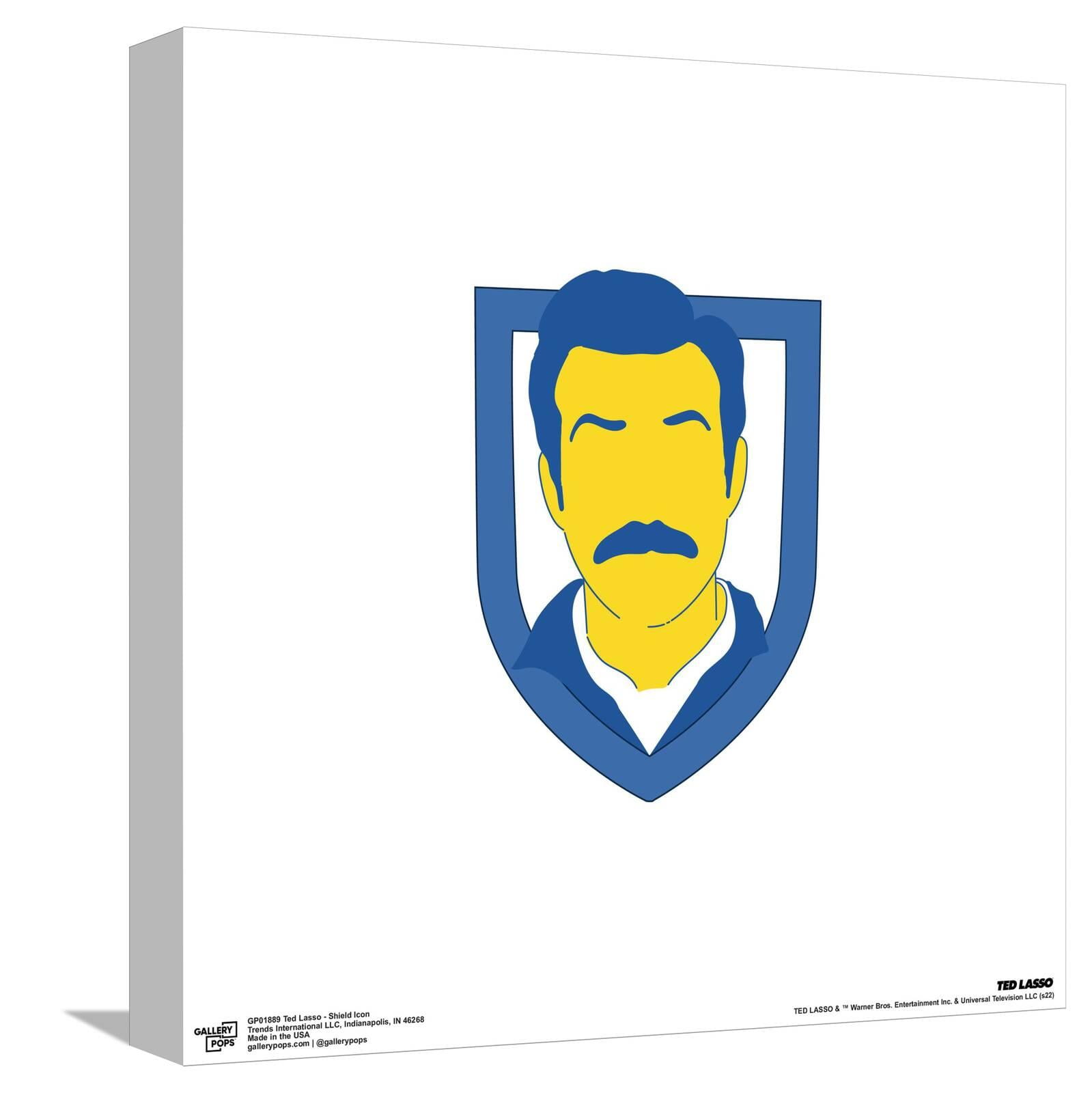 Gallery Pops Ted Lasso - Shield Icon Canvas Wall Art, Unframed Version ...