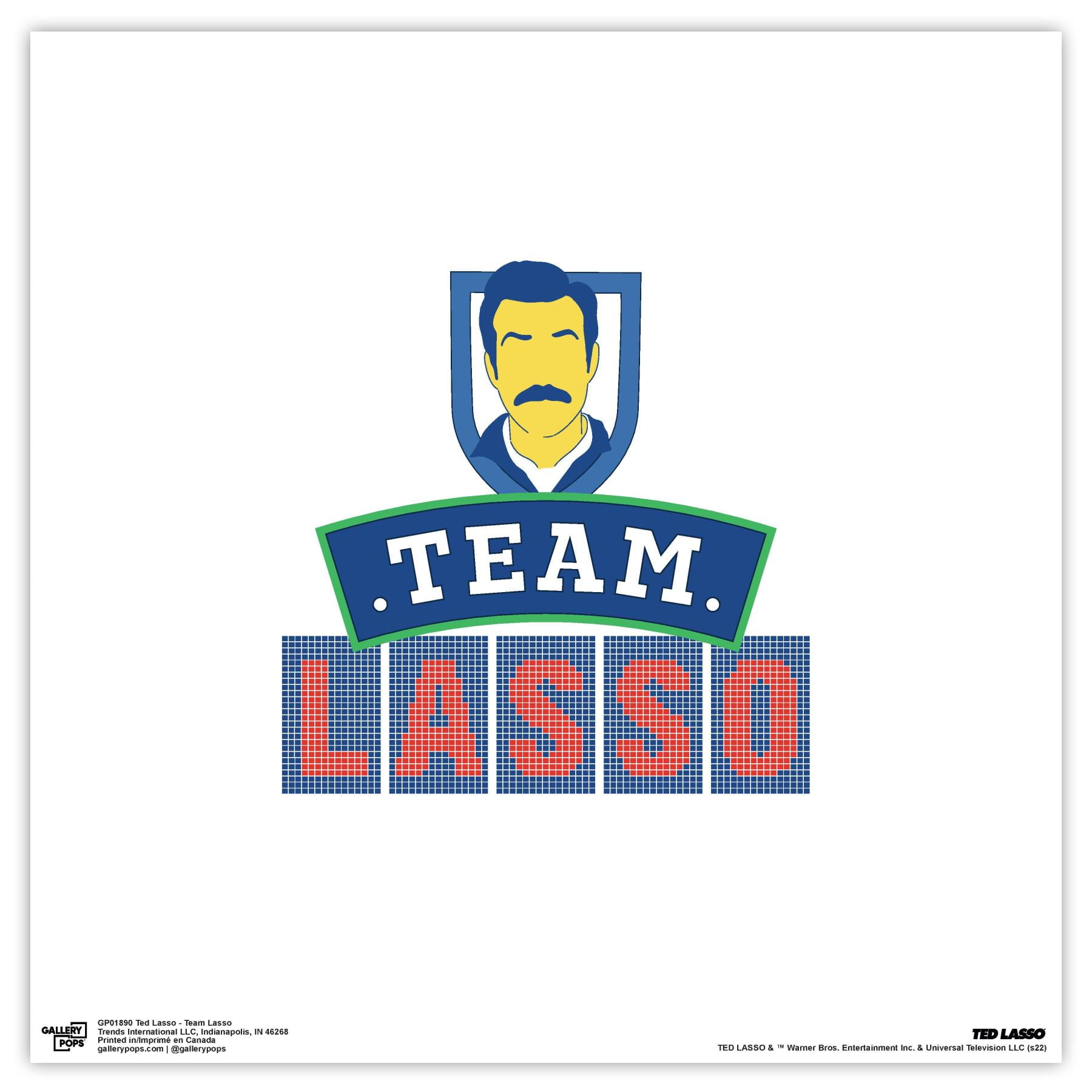 Gallery Pops Ted Lasso - Team Lasso Wall Art, Unframed Version, 12" x 12" - Walmart.com