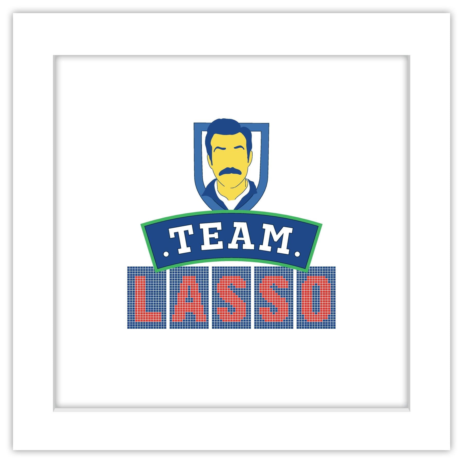 Gallery Pops Ted Lasso - Team Lasso Wall Art, White Framed Version, 12 ...