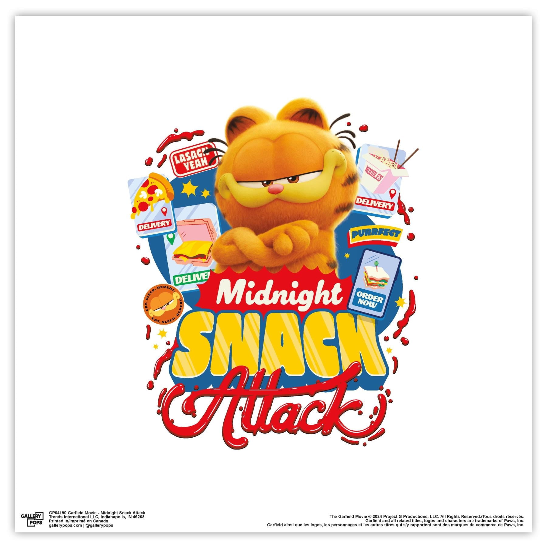Gallery Pops The Garfield Movie - Midnight Snack Attack Wall Art ...