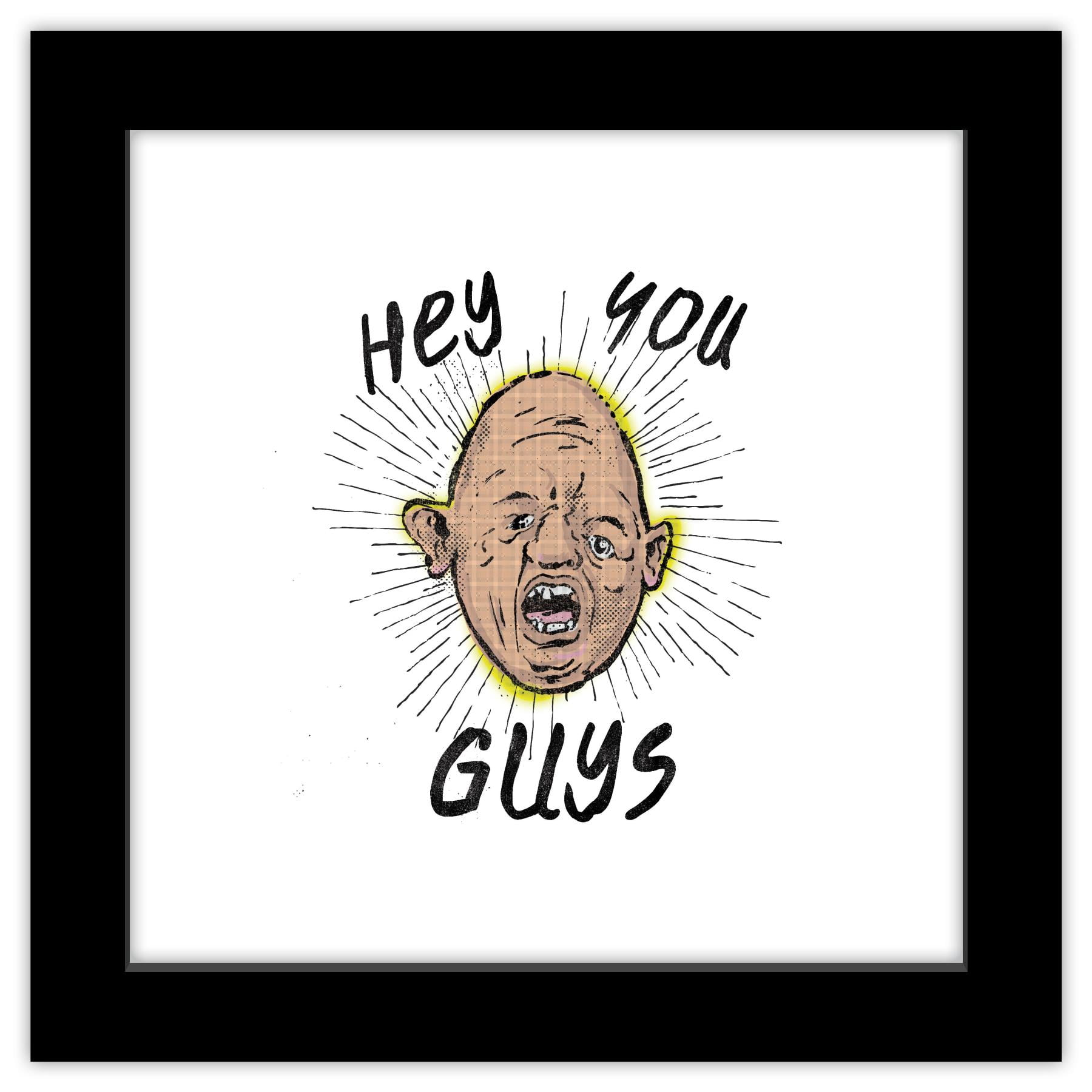 Gallery Pops The Goonies - Hey You Guys Wall Art, Black Framed Version ...
