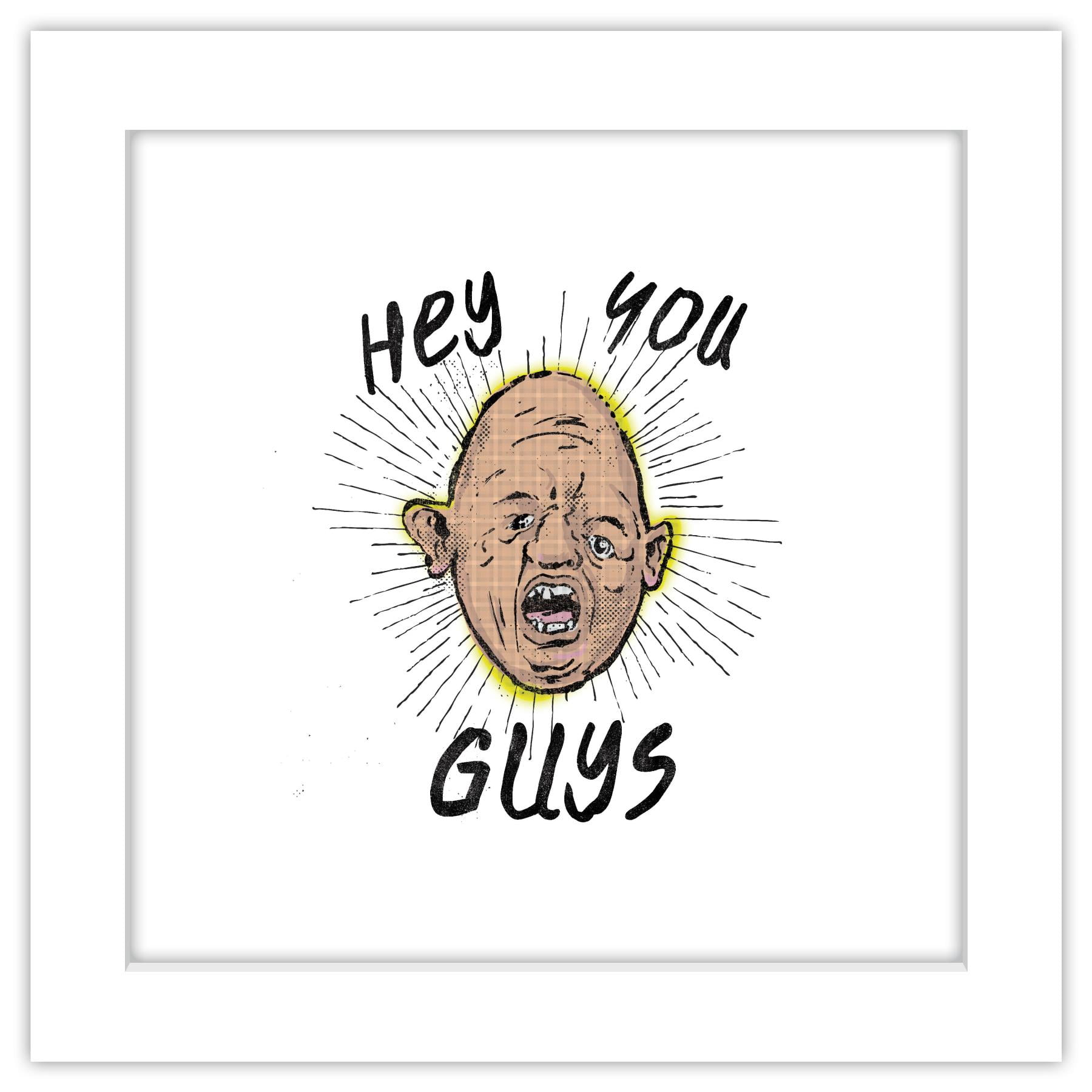 Gallery Pops The Goonies - Hey You Guys Wall Art, White Framed Version ...
