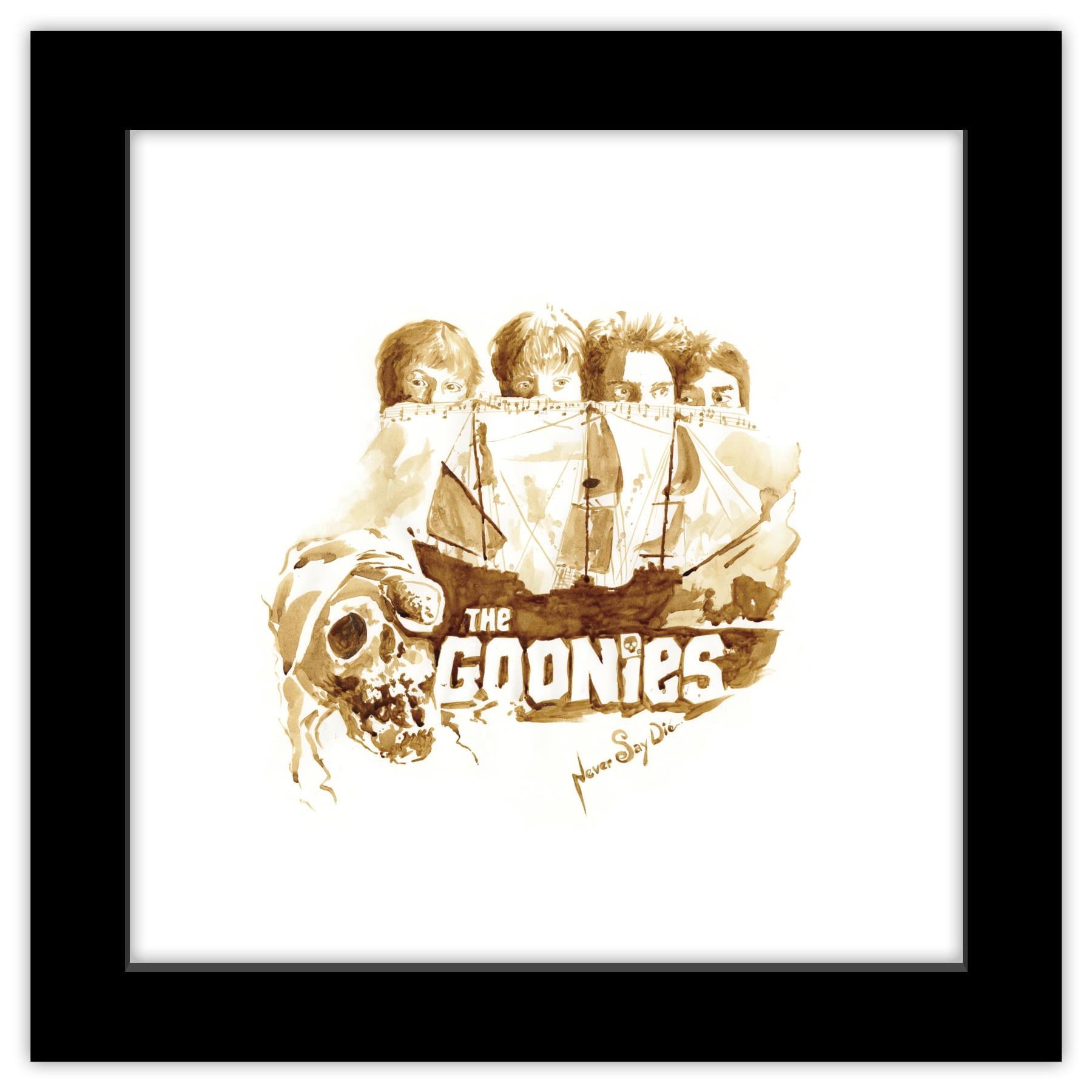 Gallery Pops The Goonies - One-Eyed Willy Pirate Ship Wall Art, Black ...