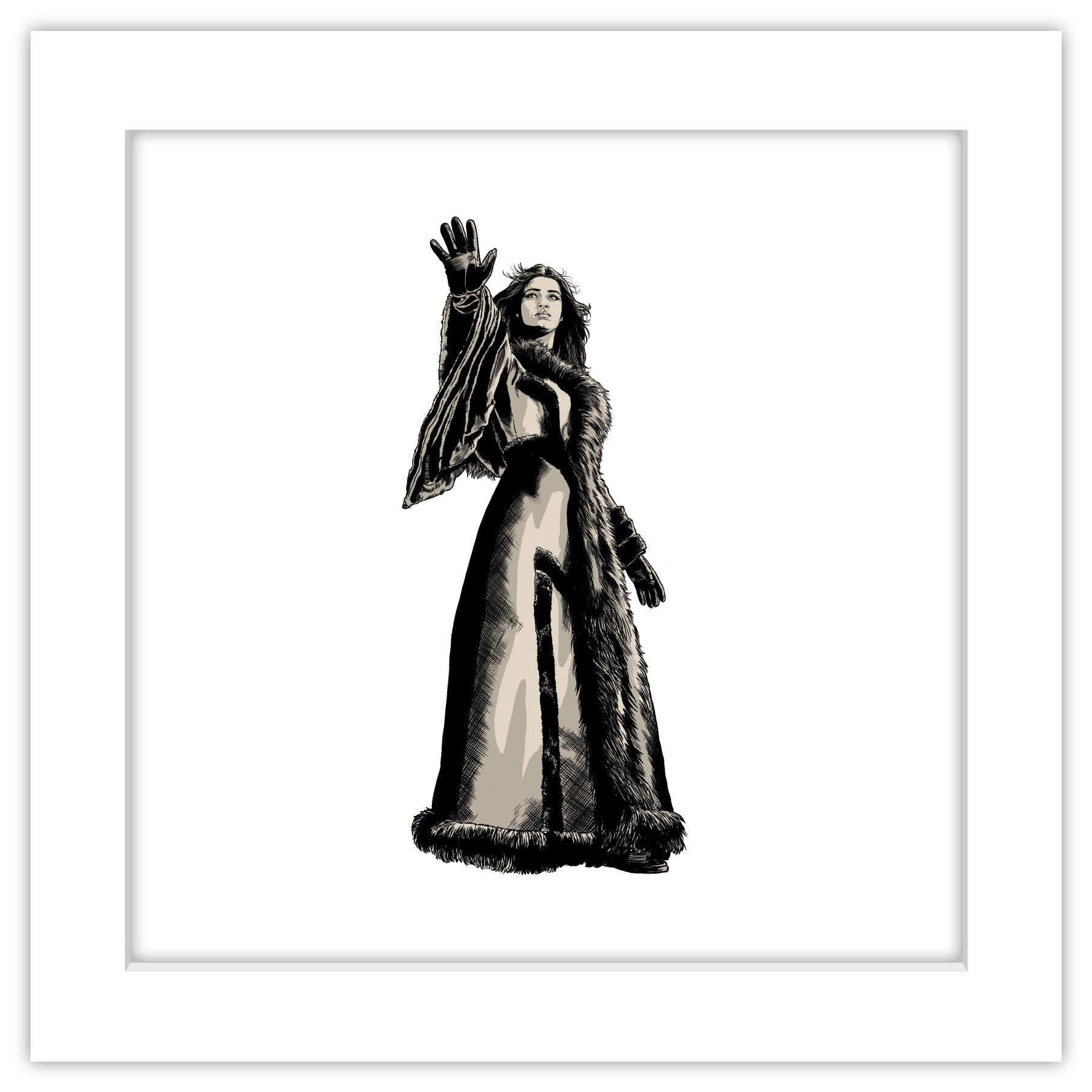 Gallery Pops The Witcher Season 1 - Yennefer Woodcut Wall Art, White ...