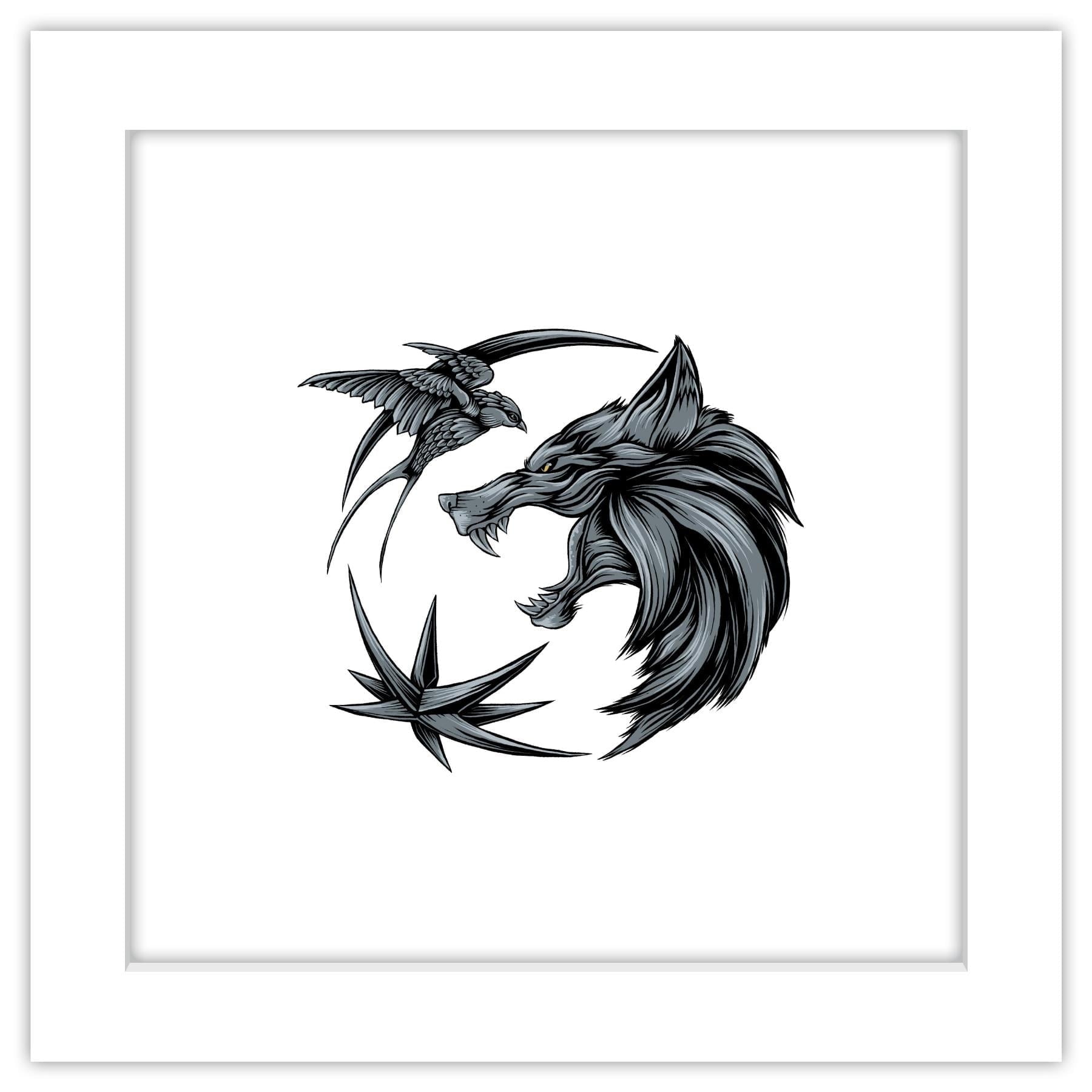 Gallery Pops The Witcher Season 3 - Witcher Medallion Woodcut Wall Art ...