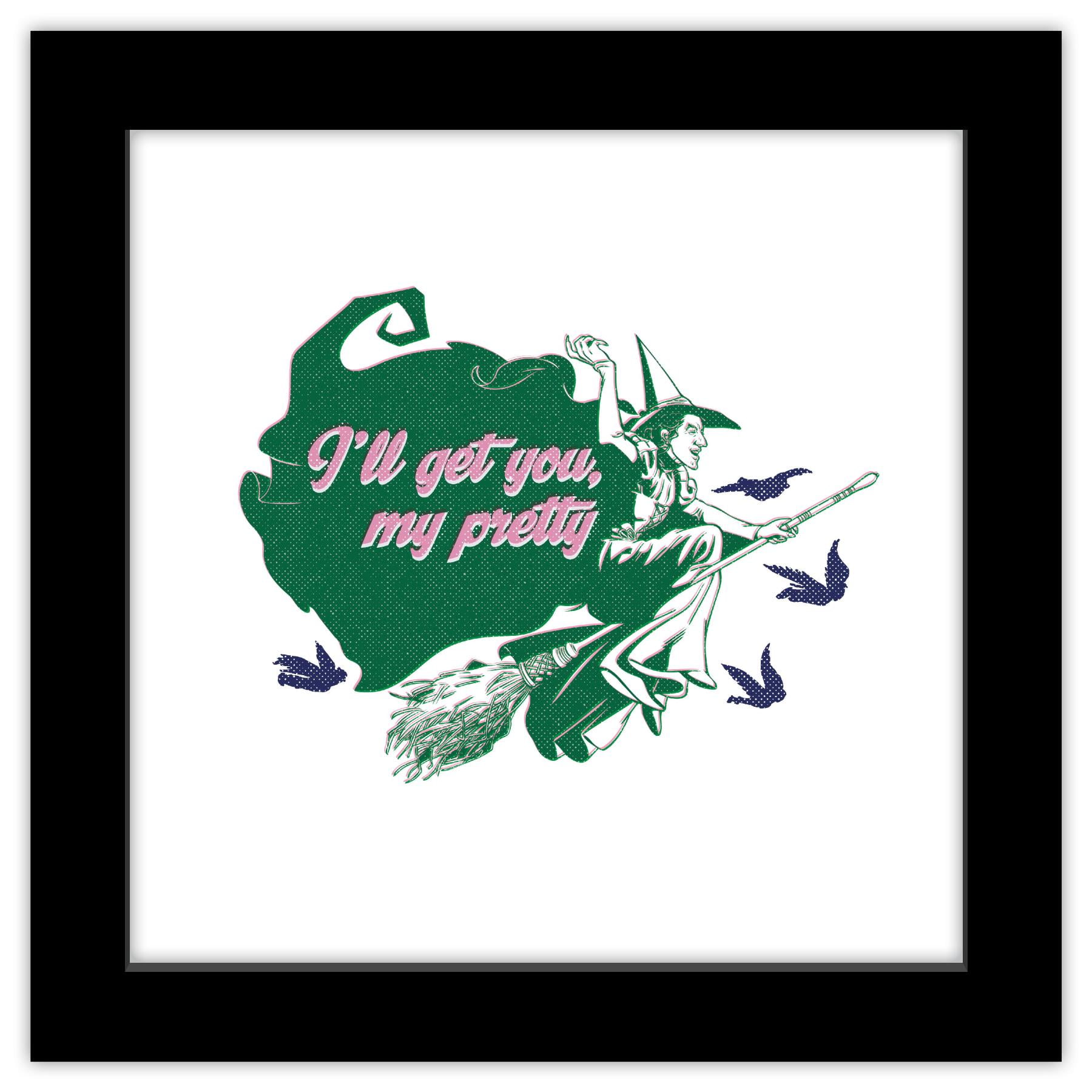 Gallery Pops The Wizard of Oz - I'll Get You My Pretty Wall Art, Black ...