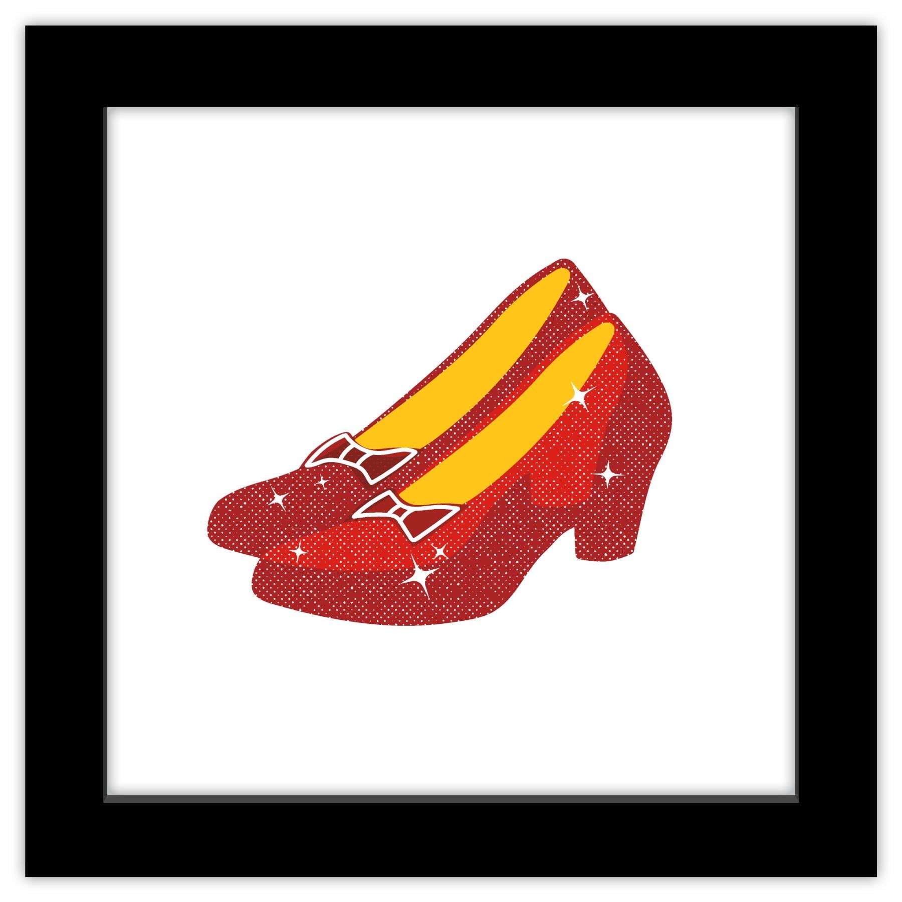 Gallery Pops The Wizard of Oz - Ruby Slippers Wall Art, Black Framed ...