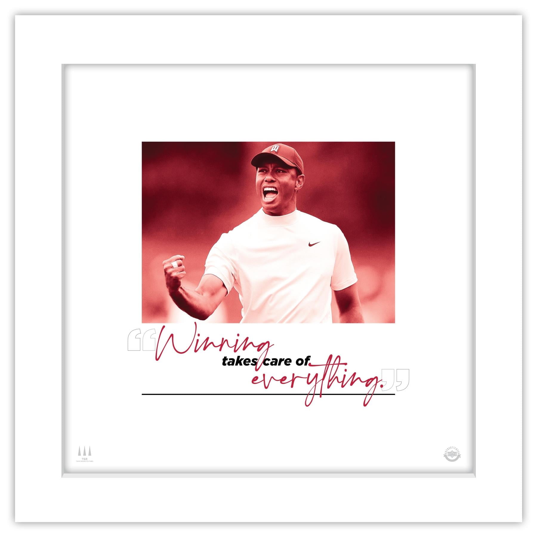 Gallery Pops Tiger Woods - Quote Winning Wall Art, White Framed Version ...
