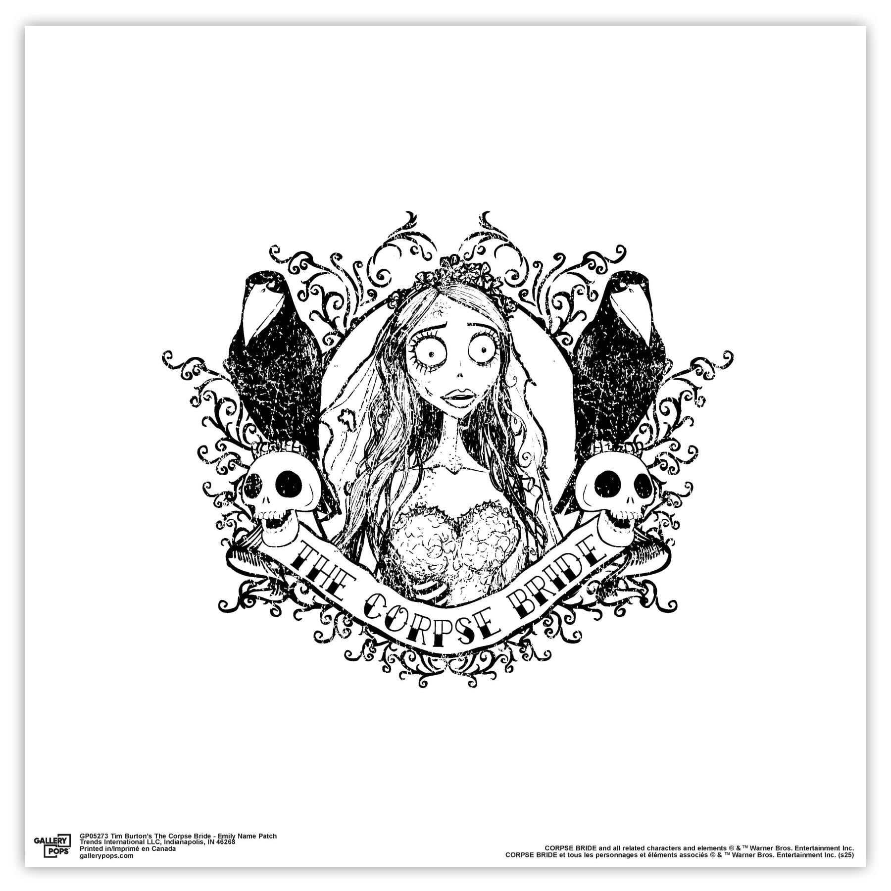 Gallery Pops® Tim Burton's The Corpse Bride - Emily Name Patch Wall Art ...