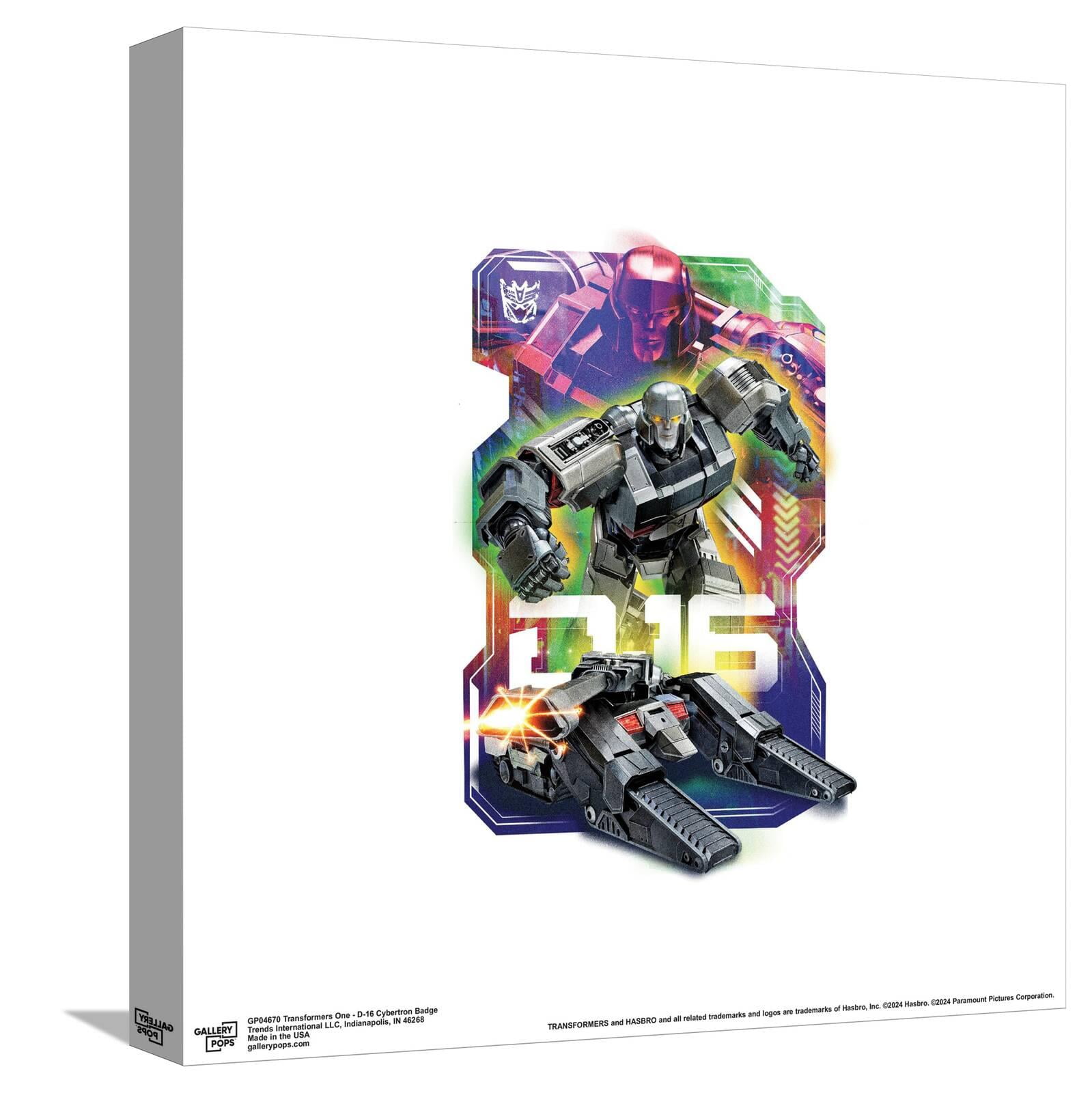 Gallery Pops Transformers One - D-16 Cybertron Badge Canvas Wall Art ...